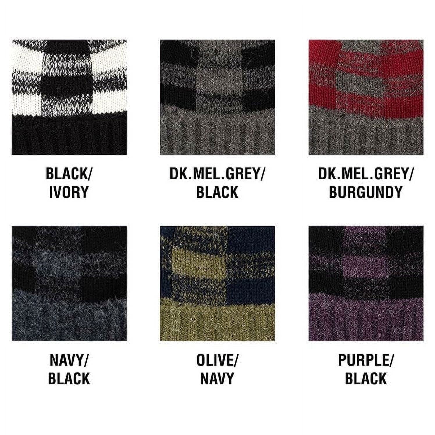 CC Brand Buffalo Plaid Sherpa Lined Mittens Olive/Navy - Walmart.com