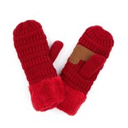 CC Brand Crafted Multi Lined Mittens #32 Black/Teal/Purple/Hot Pink ...