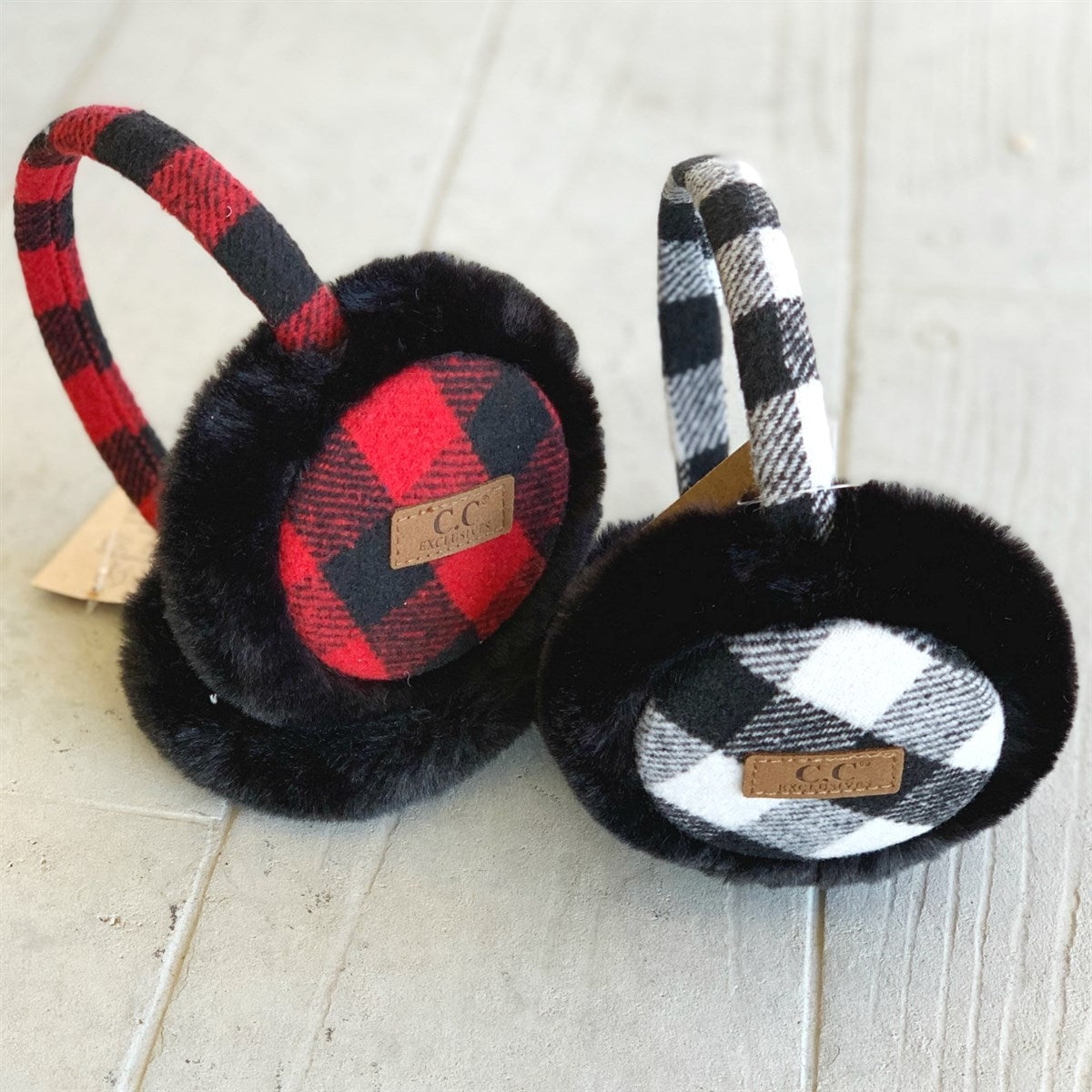 CC Buffalo Plaid Earmuff - Walmart.com