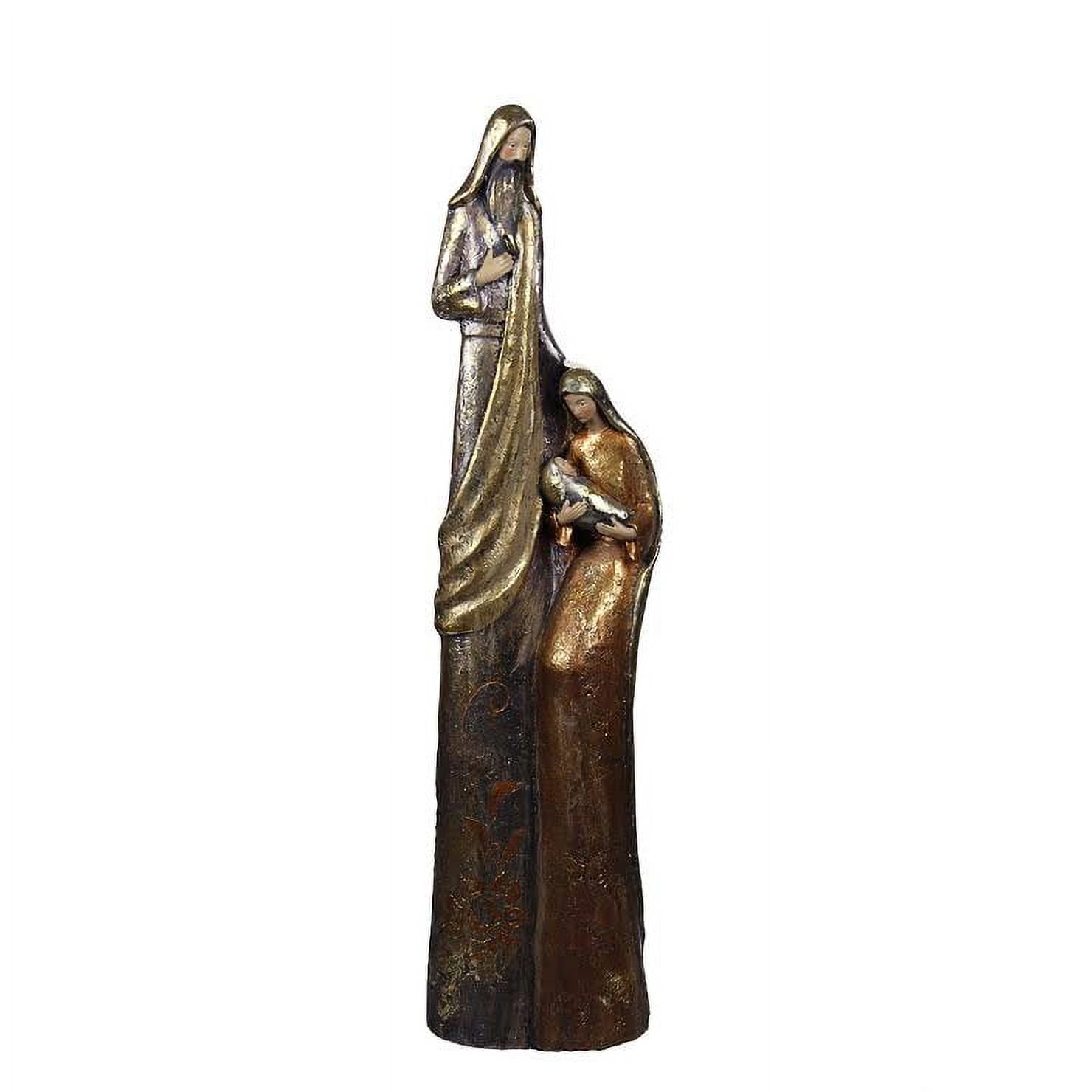 CC Christmas Decor 34" Bronze Tall Religious Holy Family Christmas ...
