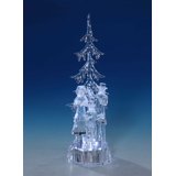 CC Christmas Decor Set of 2 Transparent Choir Winter Tree Table Pieces ...
