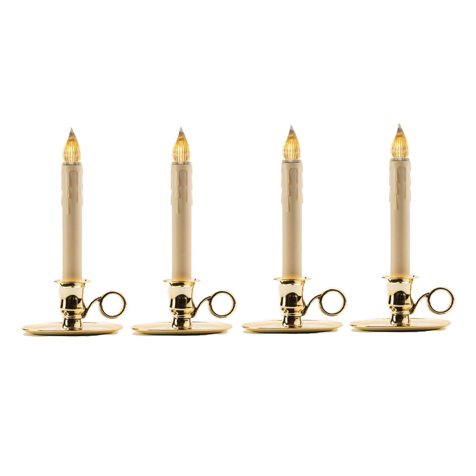 CC Christmas Decor LED Window Candles with Sensor - 9" - Beige - Set of ...