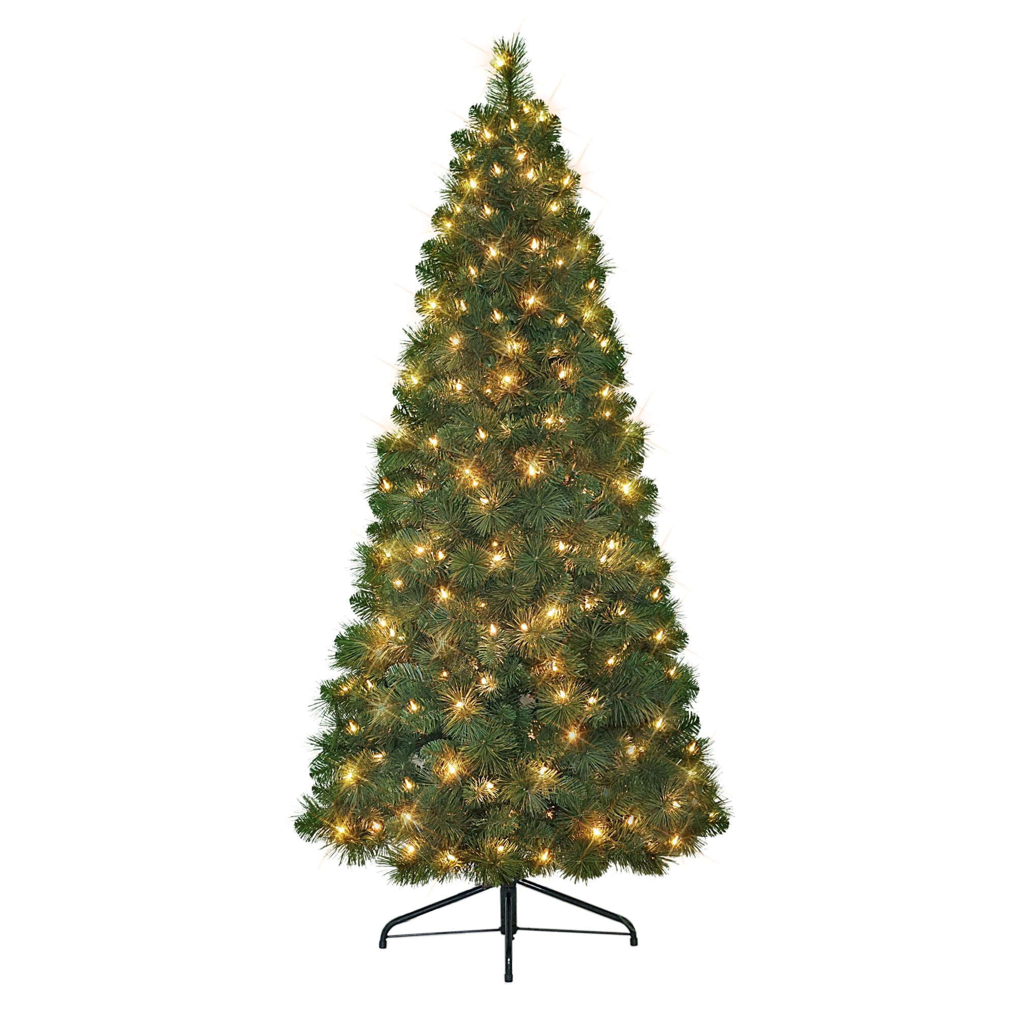 CC Christmas Decor Slim Artificial Half Wall Christmas Tree - 6.5 ...
