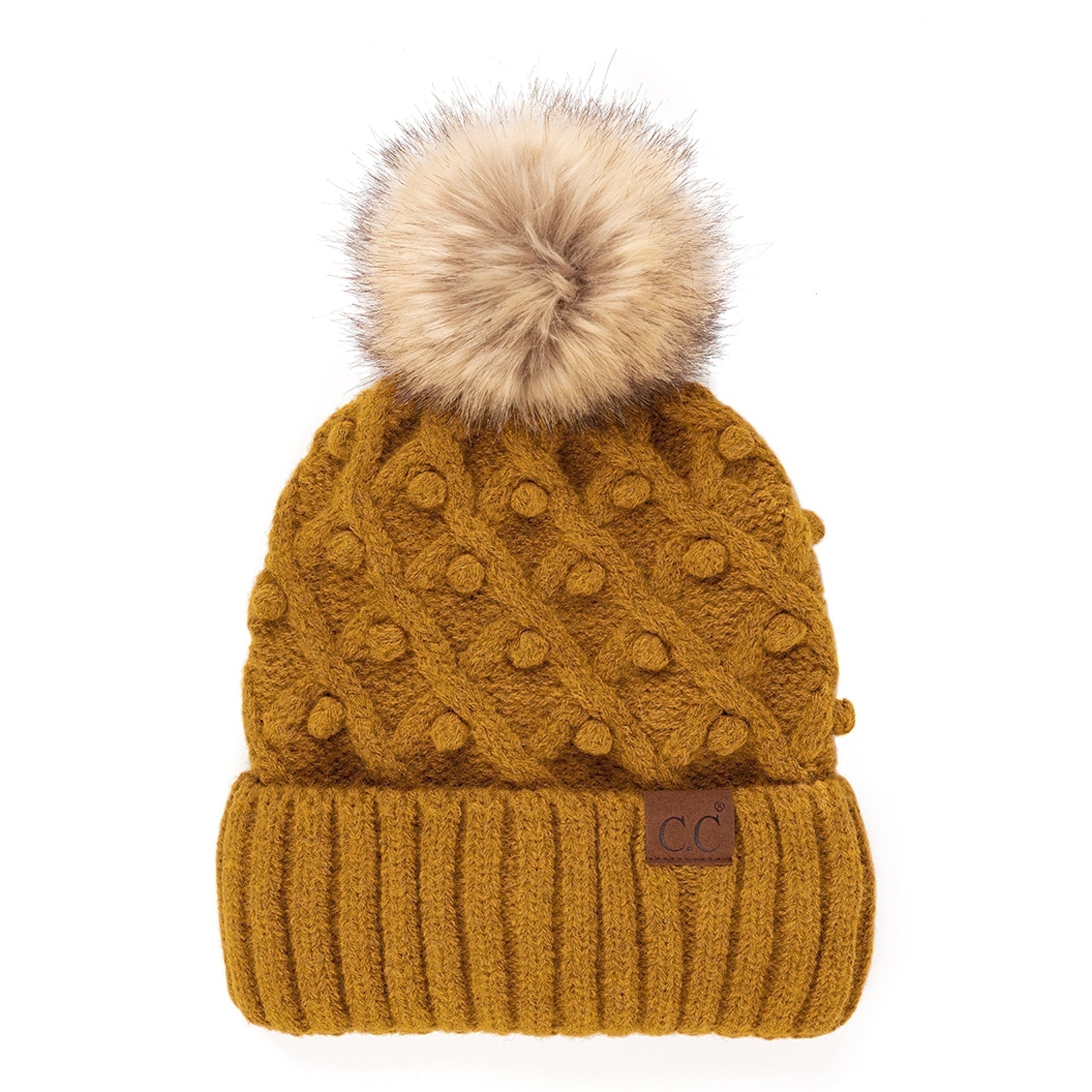 CC Crafted Pom Detail Beanie | Adult and Kid Sizes - Walmart.com