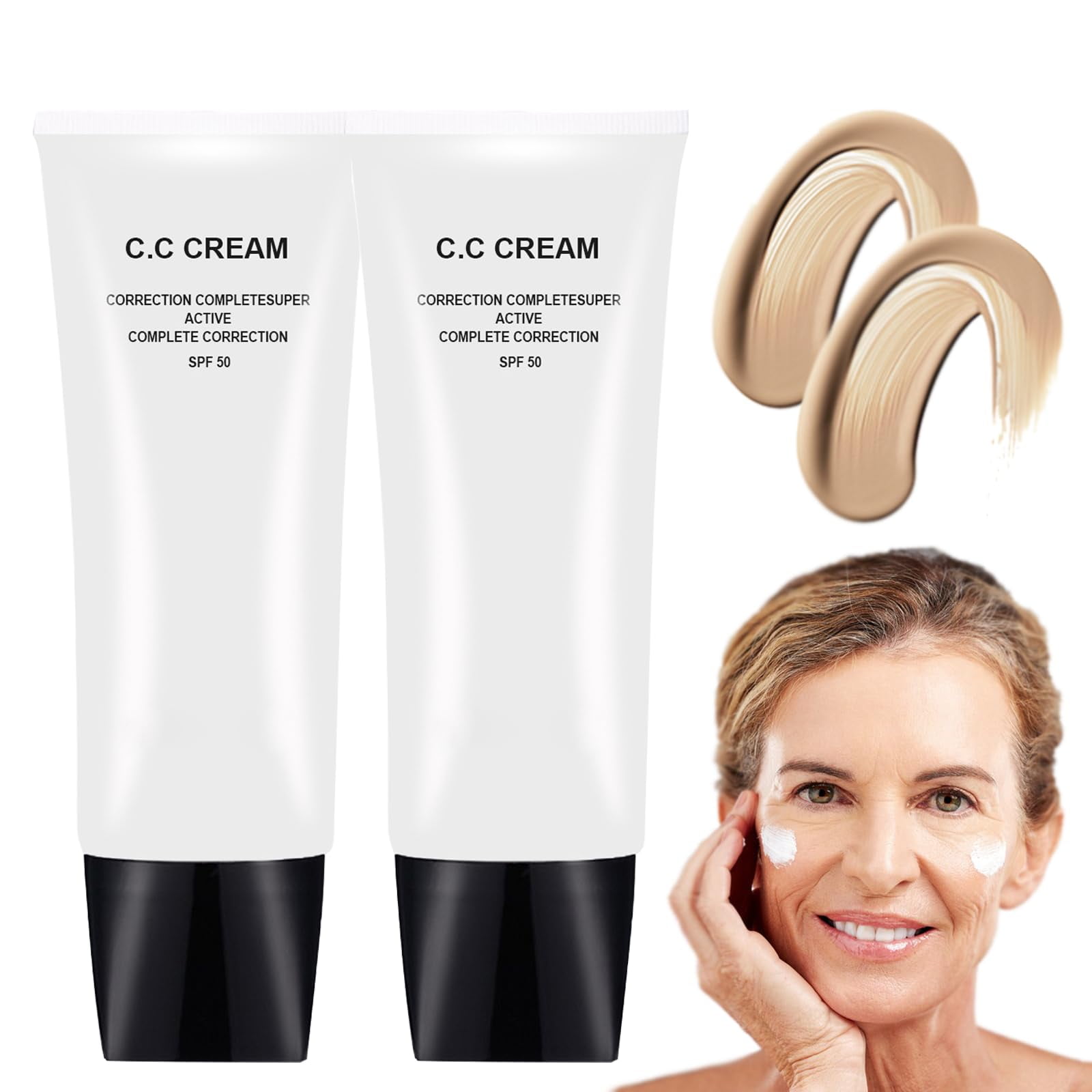 CC Cream for Older Women, CC Cream Self Adjusting for Mature Skin ...