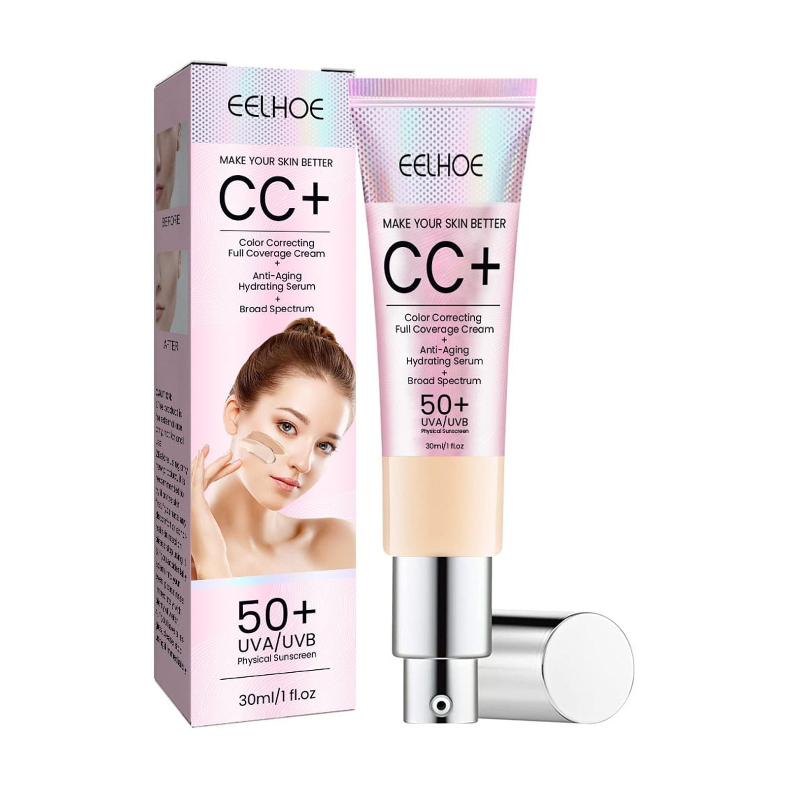 CC Cream Tinted Sunscreen Color Correcting 30ml Summer Sunscreen Medium ...