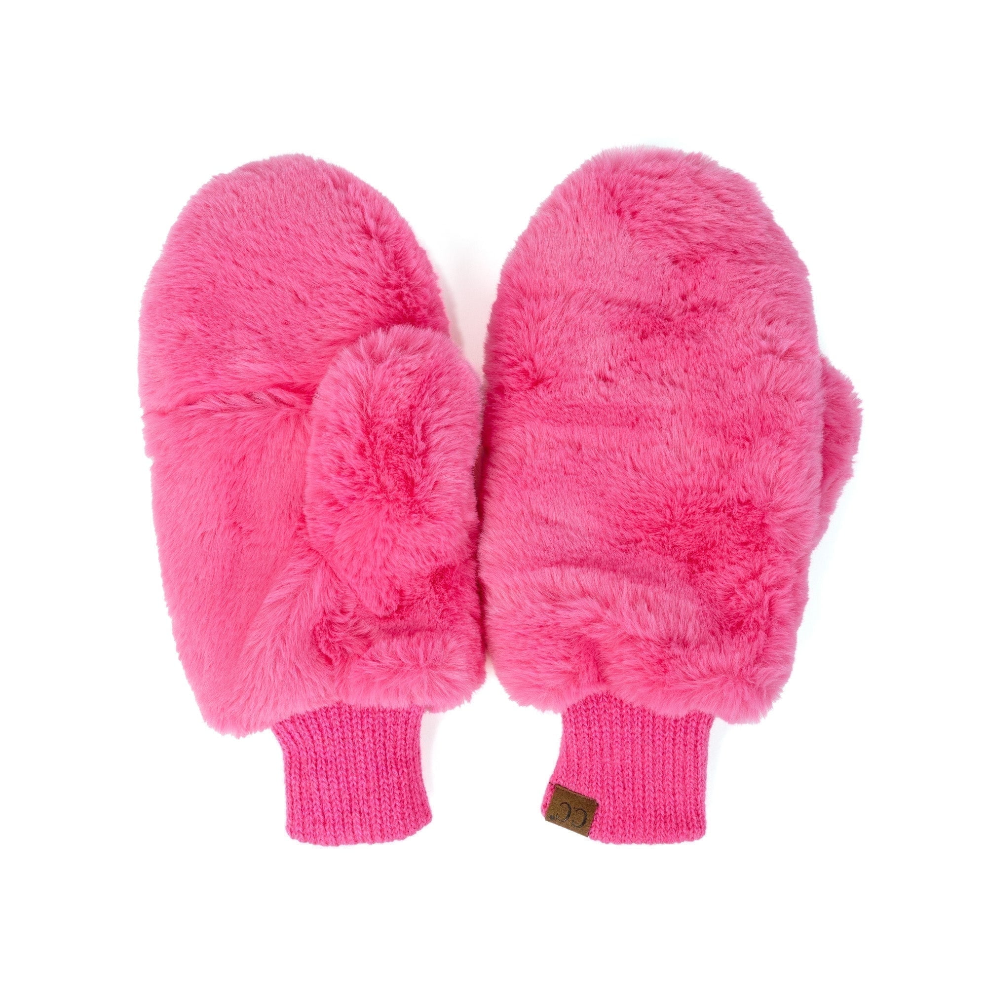 CC Faux Fur Touchscreen Accessible Mittens - Walmart.com
