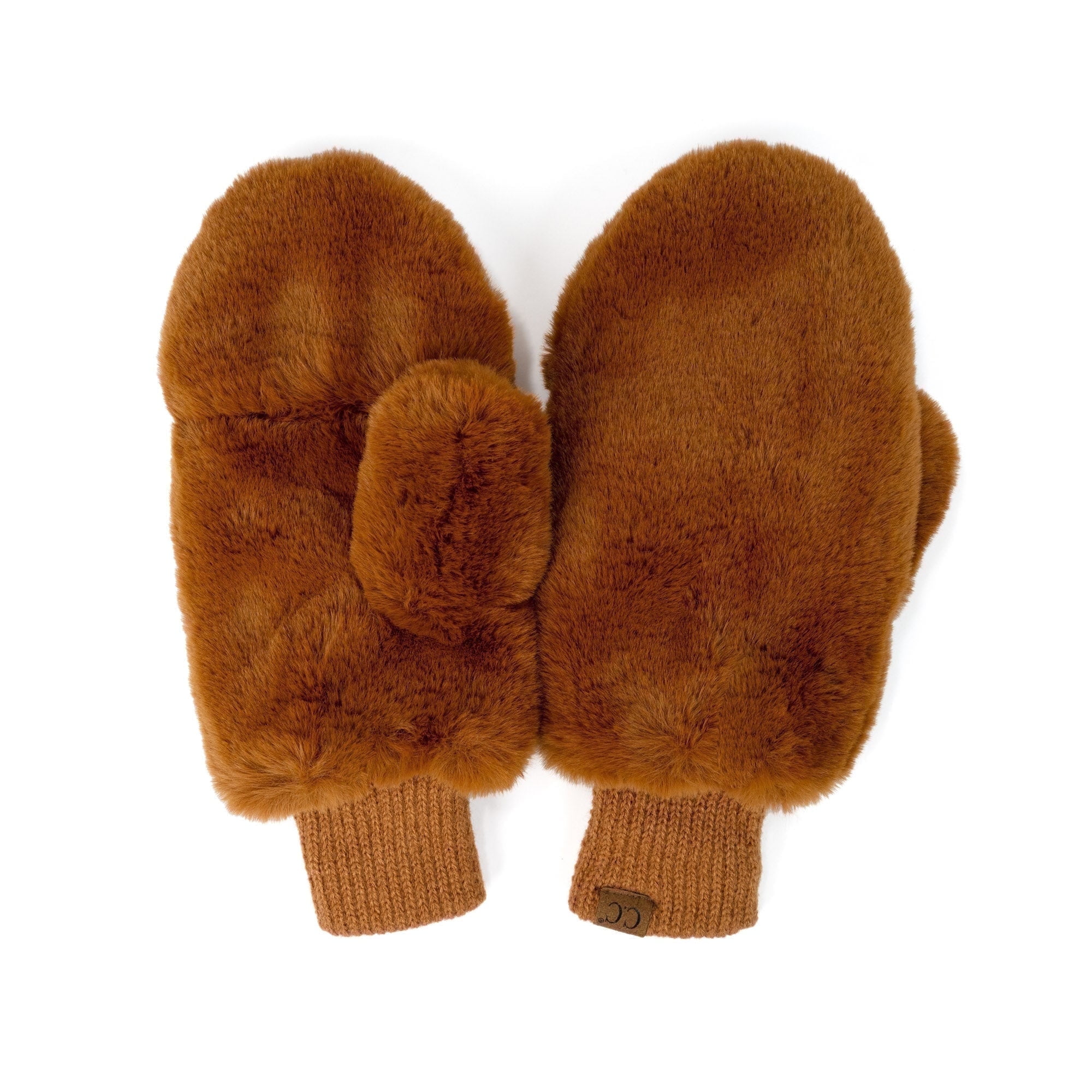 CC Faux Fur Touchscreen Accessible Mittens - Walmart.com