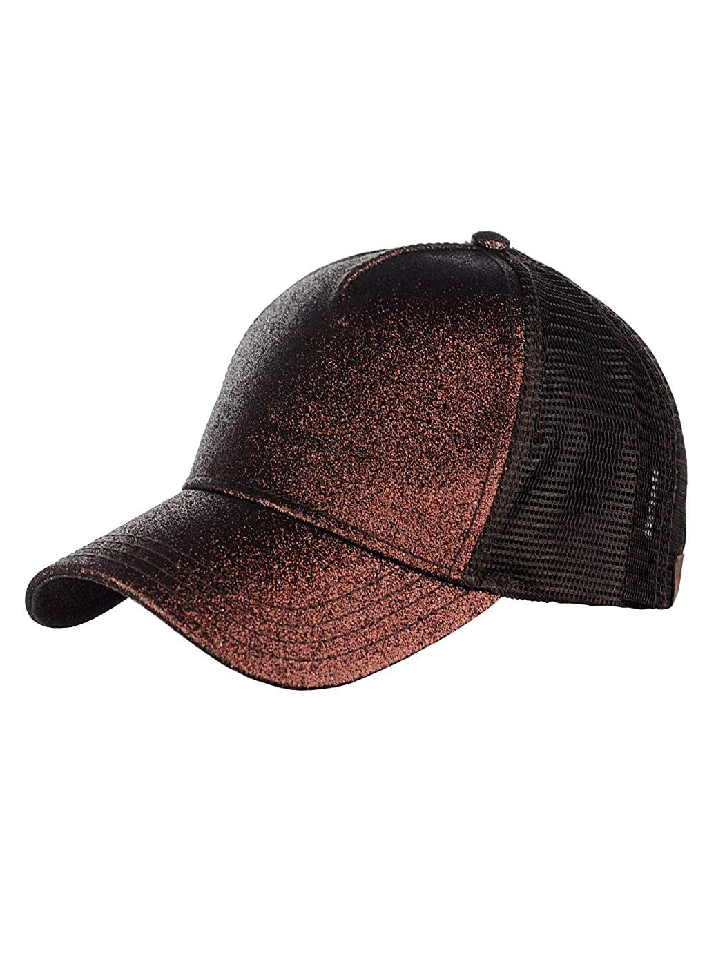 CC Glitter Pony Tail Outlet Mesh Adjustable Hat, Bronze - Walmart.com