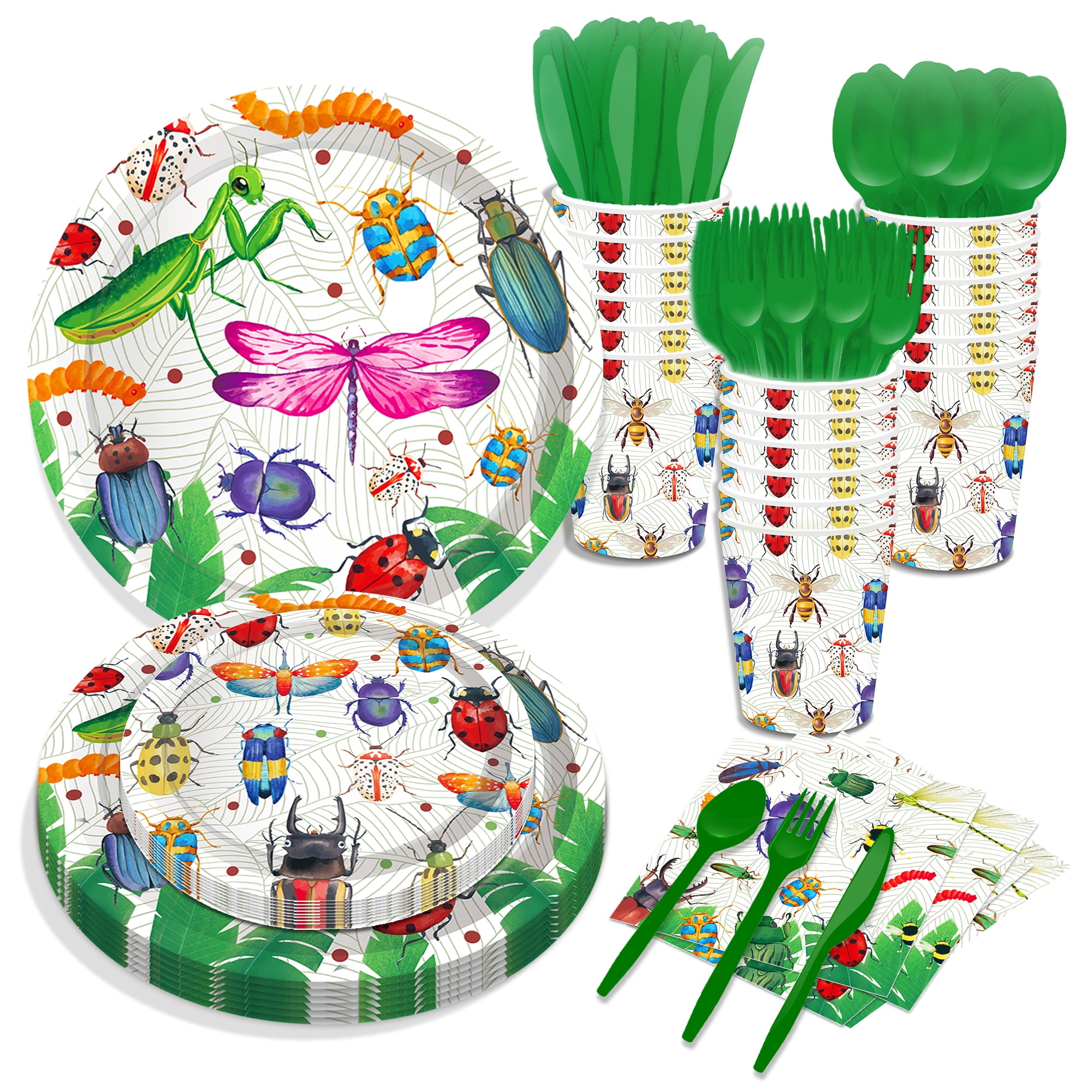 CC HOME Insect Party Themed Party Supplies Pack Insect Party ...