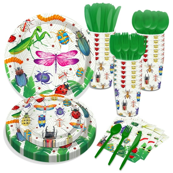 CC HOME Insect Party Themed Party Supplies Pack Insect Party ...
