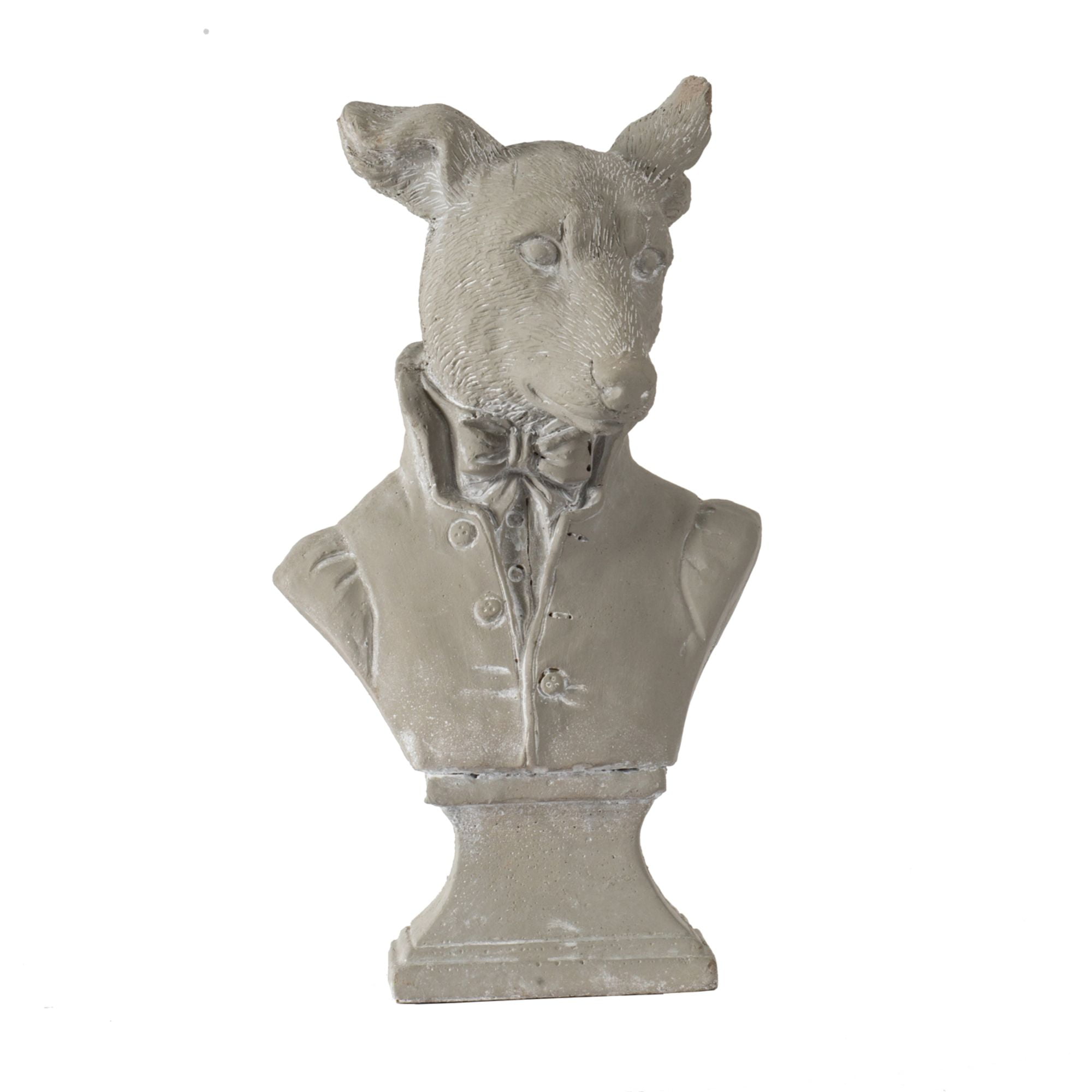 CC Home Furnishings 10.25" Gray Dog Head Bust Statue - Walmart Business ...