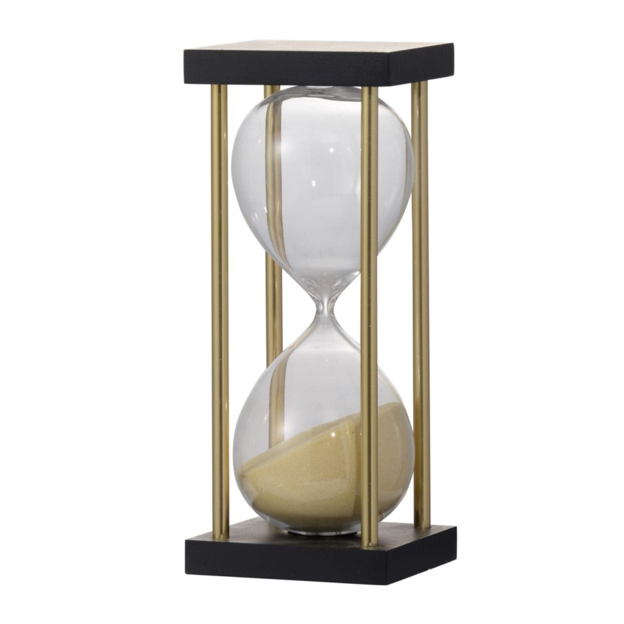 10" Gold and Clear Contemporary 30-Minute Hourglass - Walmart.com