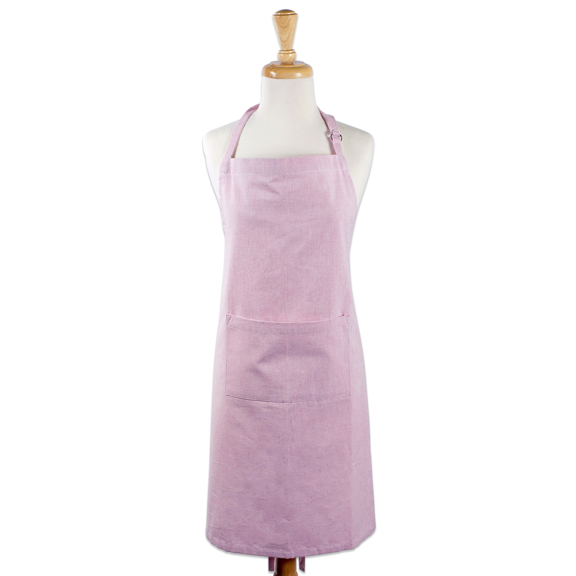 CC Home Furnishings Chambray Cotton Chef Kitchen Apron - 32" - Blush ...