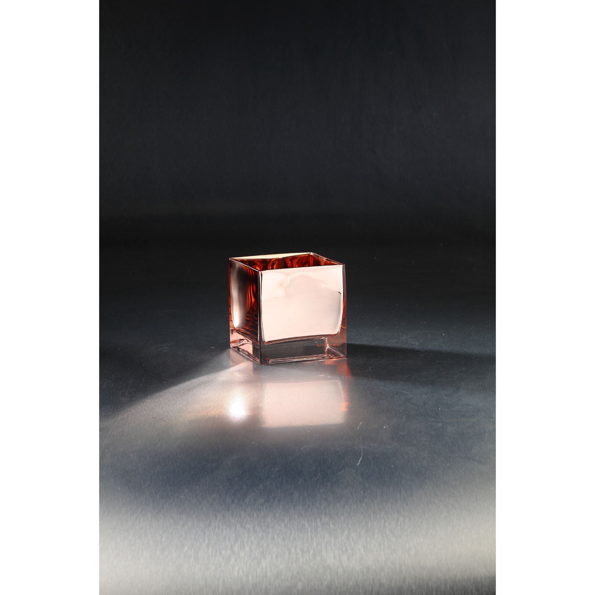 CC Home Furnishings 4.5” Glossy Red Square Glass Vase - Walmart.com
