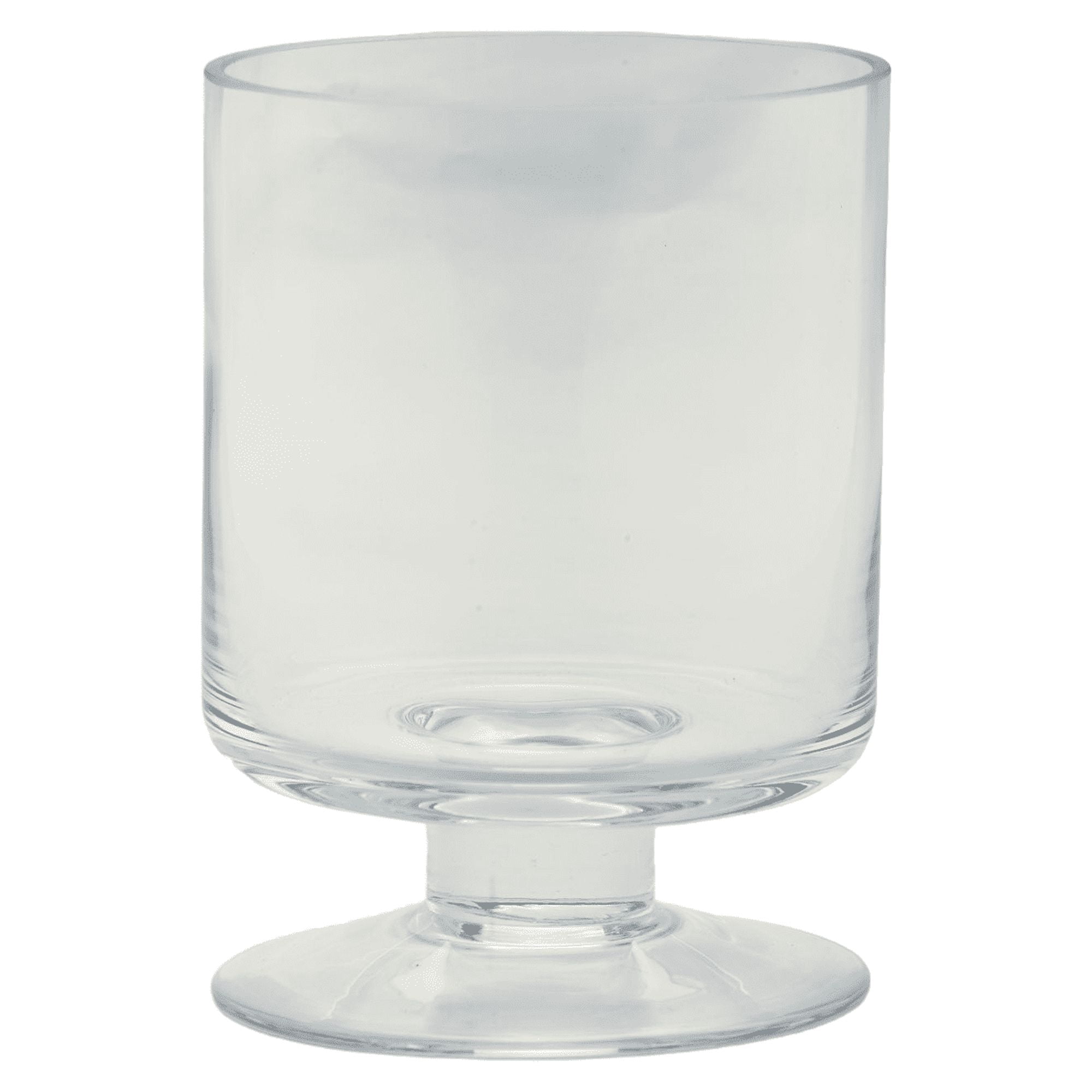 CC Home Furnishings 6.5" Clear Snifter Style Glass Pillar Candle Holder ...