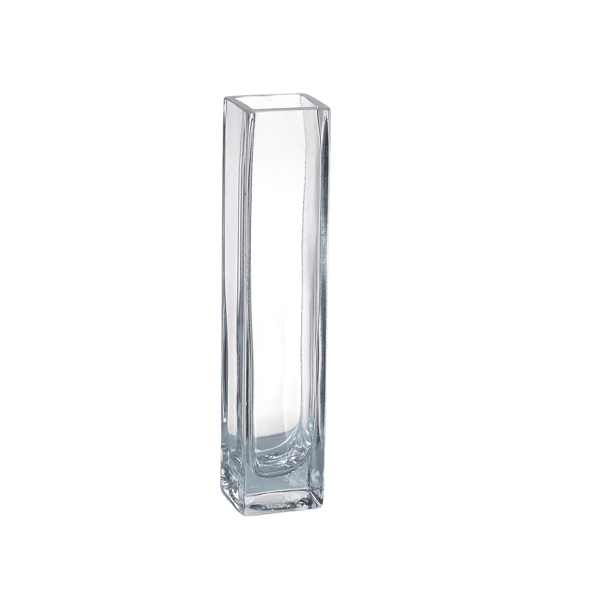 CC Home Furnishings 8" Clear Glass Square Flower Vase - Walmart.com
