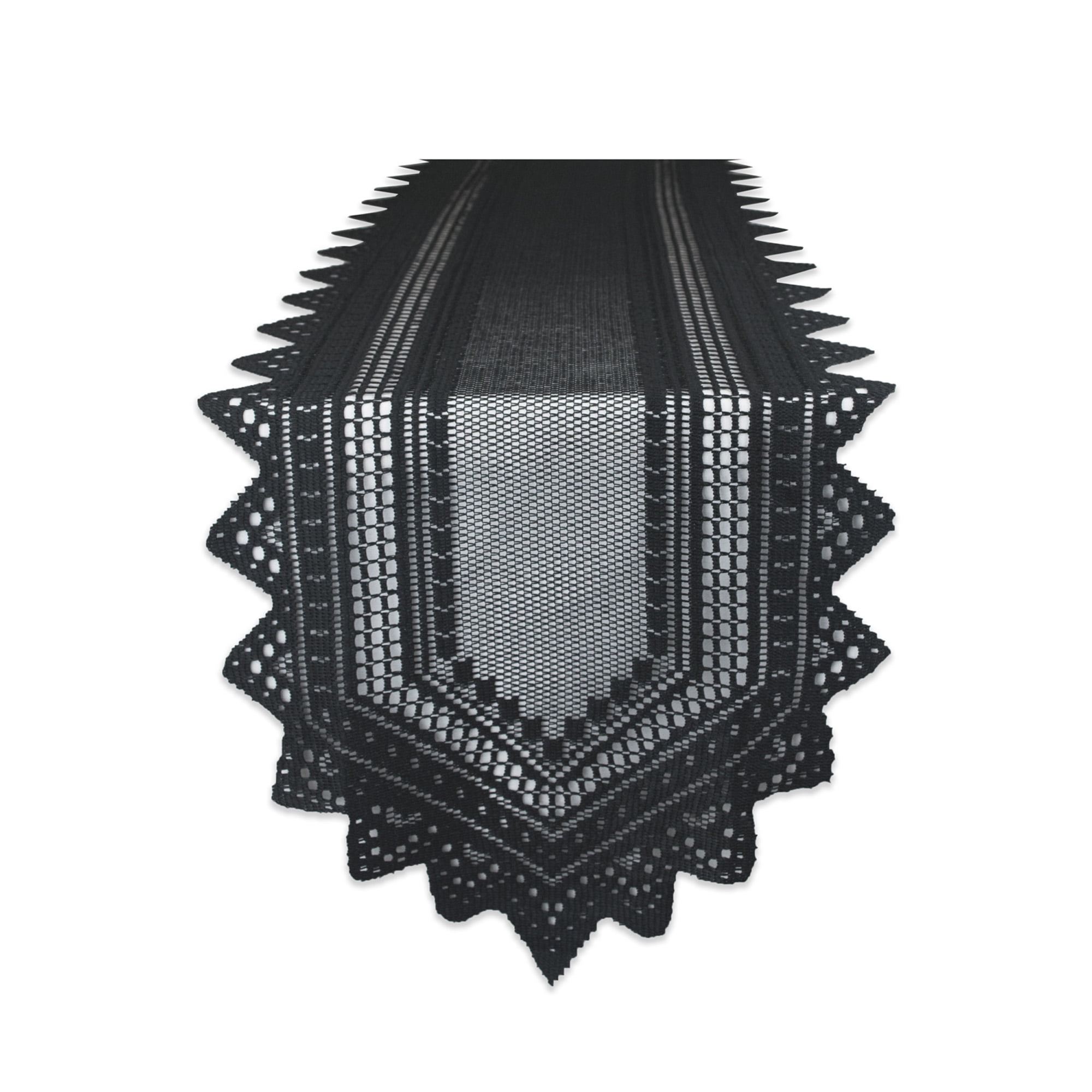CC Home Furnishings Elegant Black Lace Table Runner 14 x 72" - Walmart.com