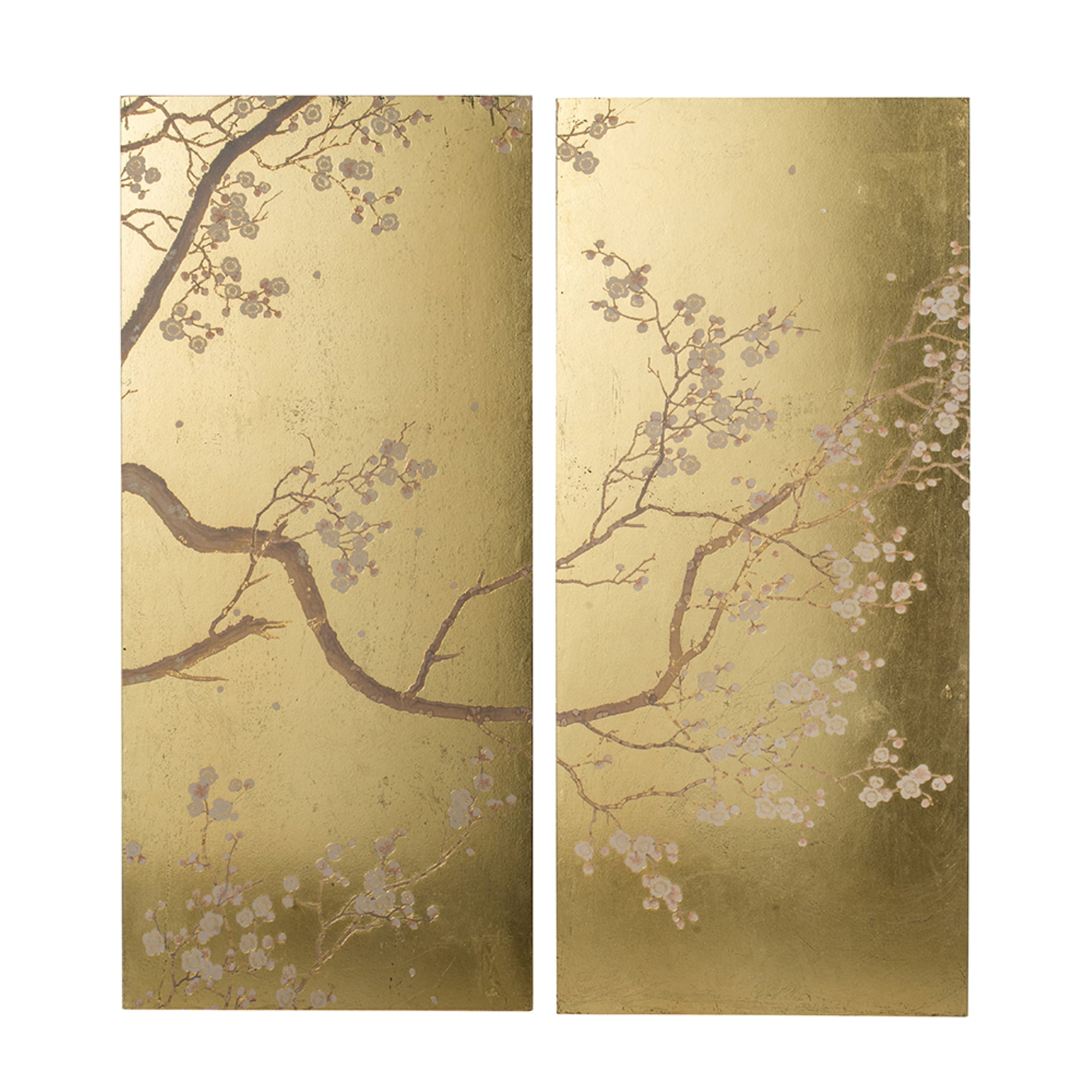 CC Home Furnishings Metallic Cherry Blossom Panel Wall Arts - 21.25" x ...