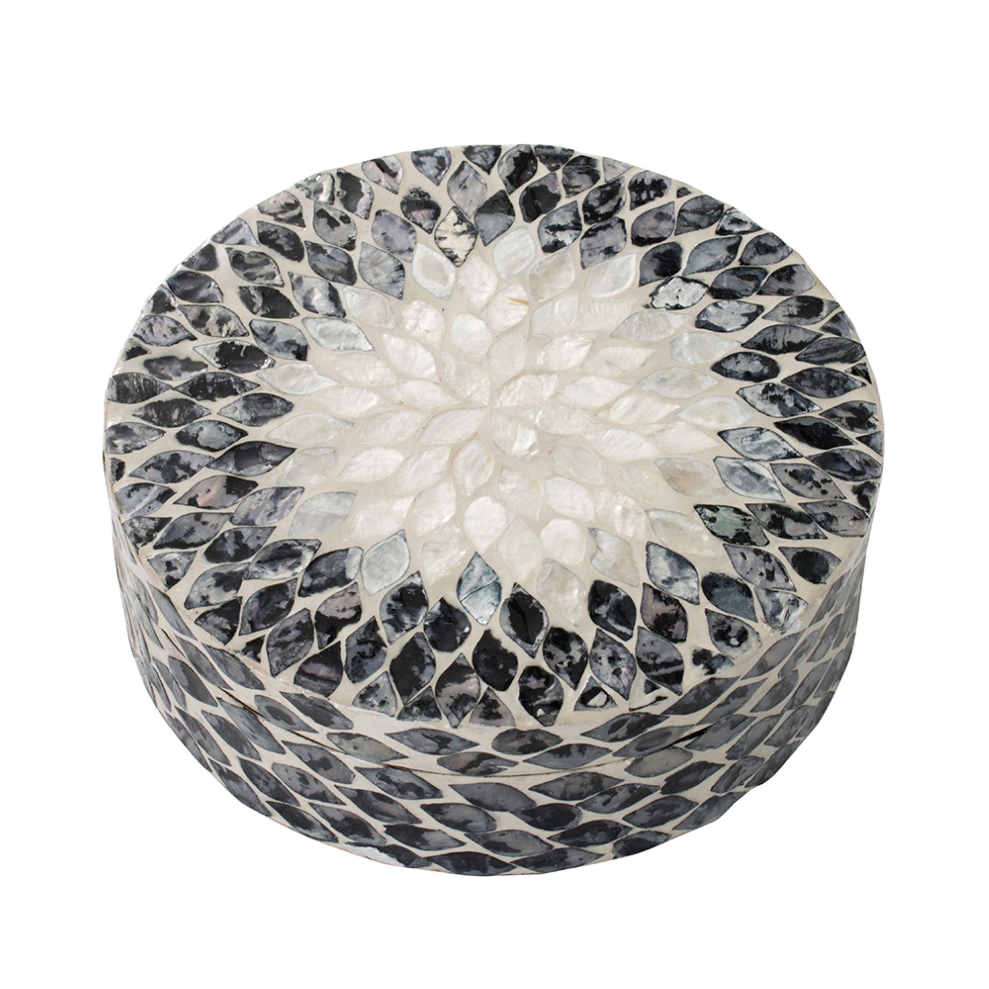 CC Home Furnishings Mosaic Tile Floral Design Box with Lid - 10 ...