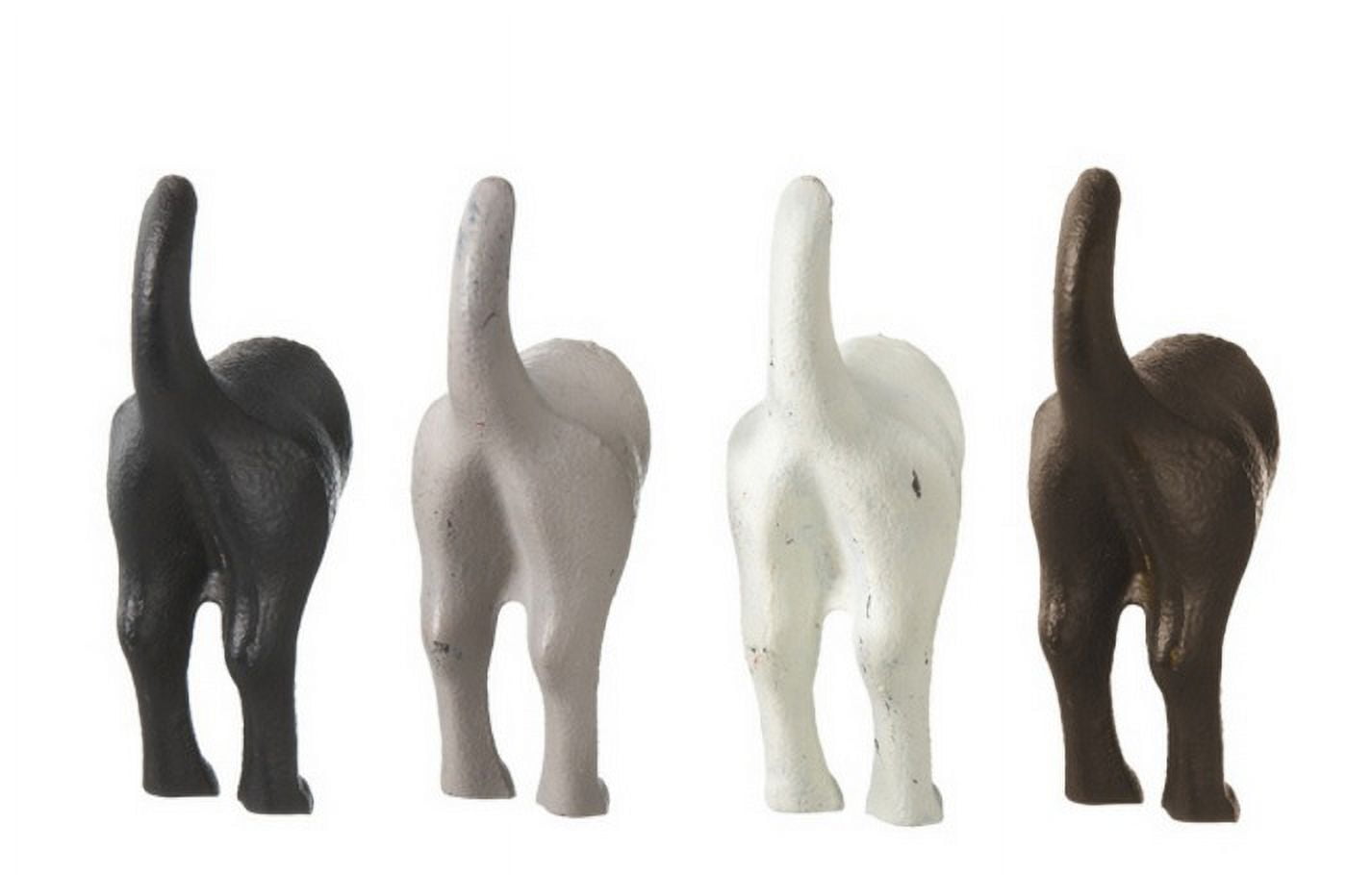 CC Home Furnishings Pack of 8 Assorted Dog Tail Decorative Wall Hooks 4 ...