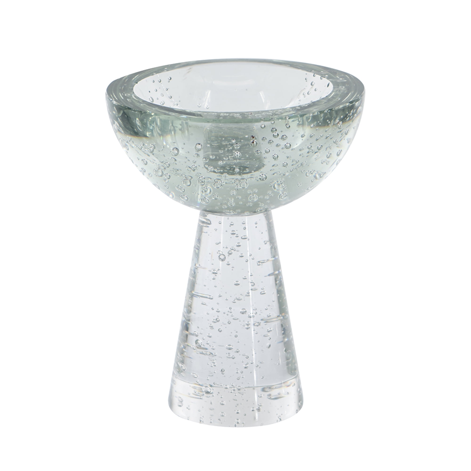 Cc Home Furnishings Round Glass Bubble Bowl 75 Clear