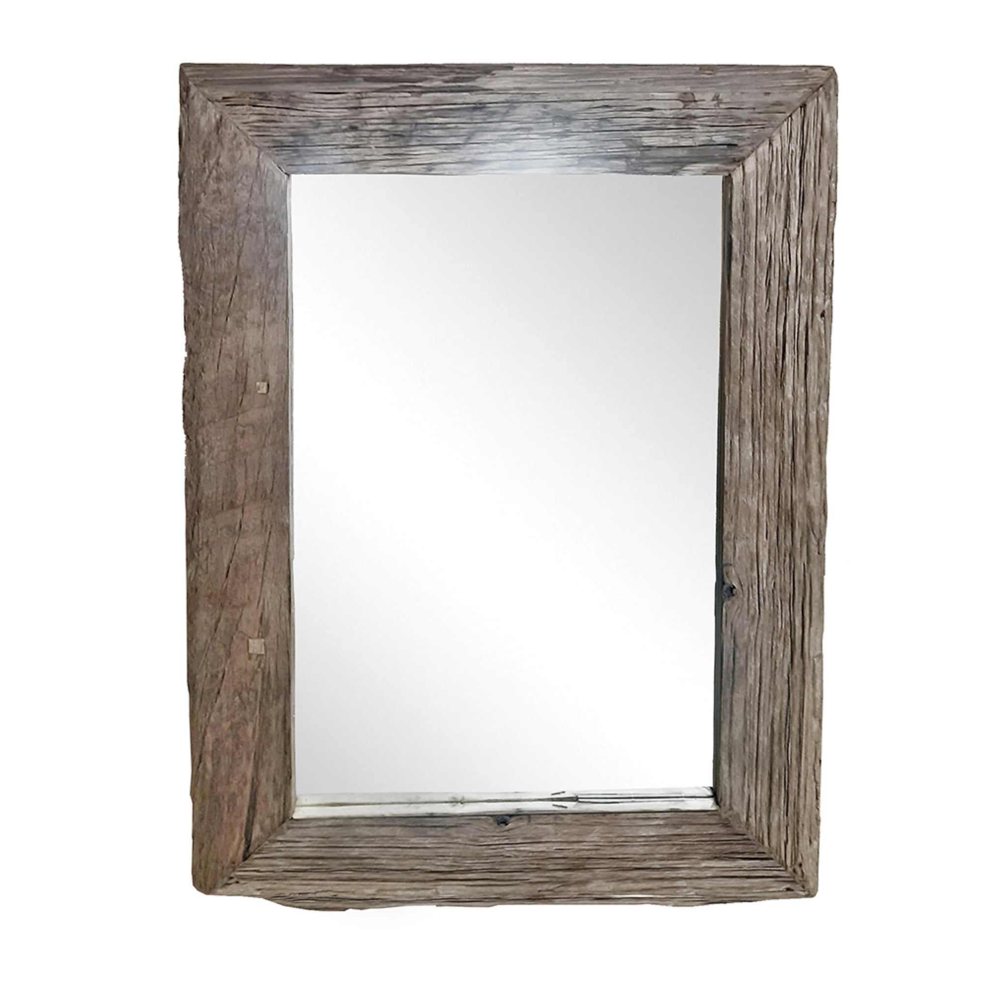 CC Home Furnishings Rustic Style Rectangular Wall Mirror - 47.75 ...