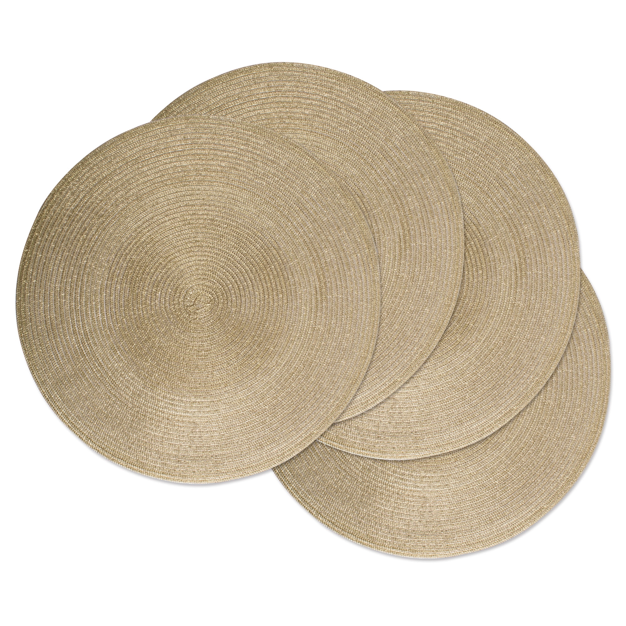 Contemporary Home Living Round Braided Woven Round Placemats - 15 ...