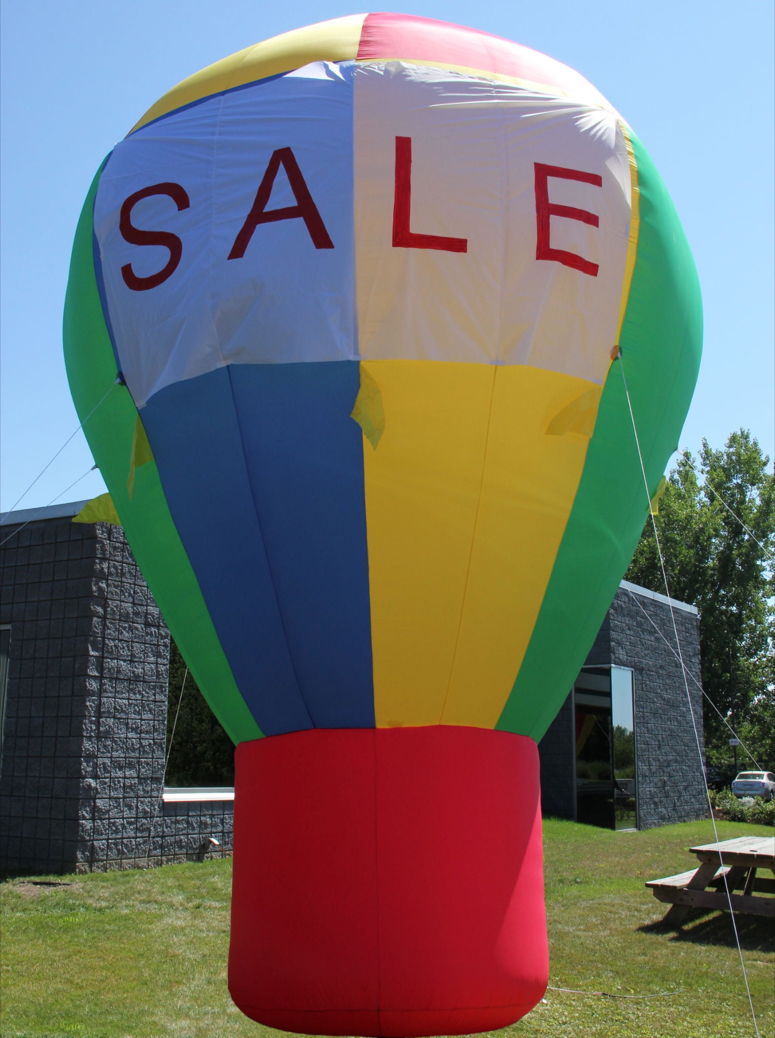 CC Inflatables 16' Multicolor Hot Air Style Balloon for Outdoor ...