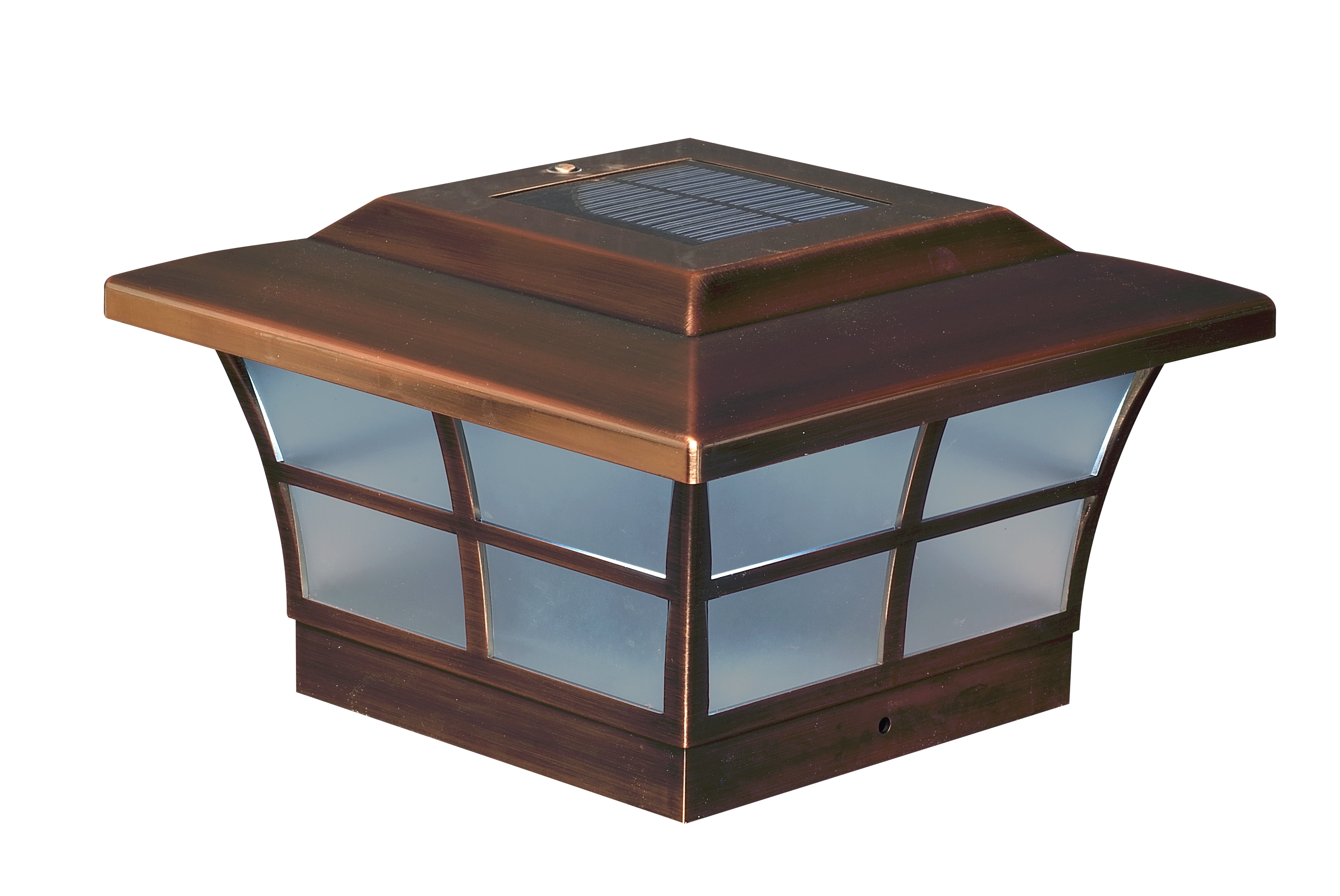 CC Outdoor Living Set of 2 Antique Copper and Clear Solar Powered ...