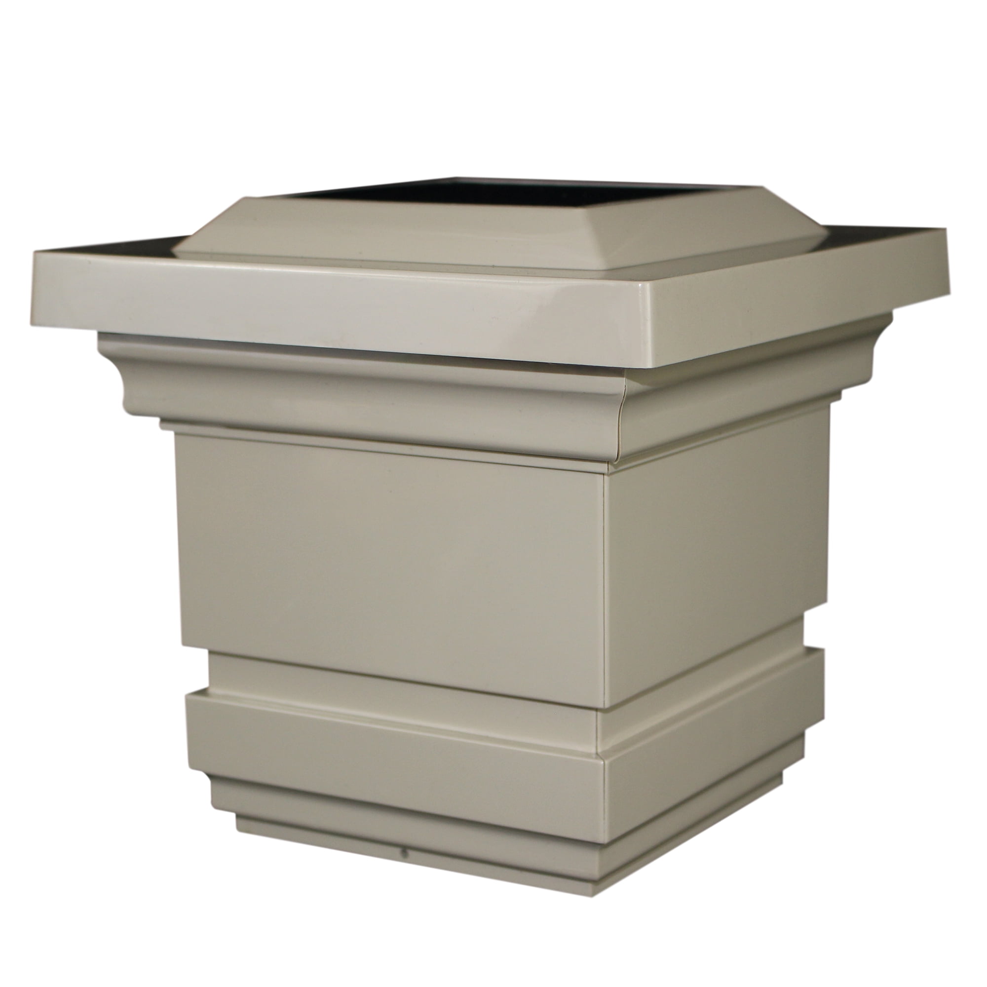 CC Outdoor Living Set of 2 Tan Brown Solar Powered Post Caps for 4x4 ...