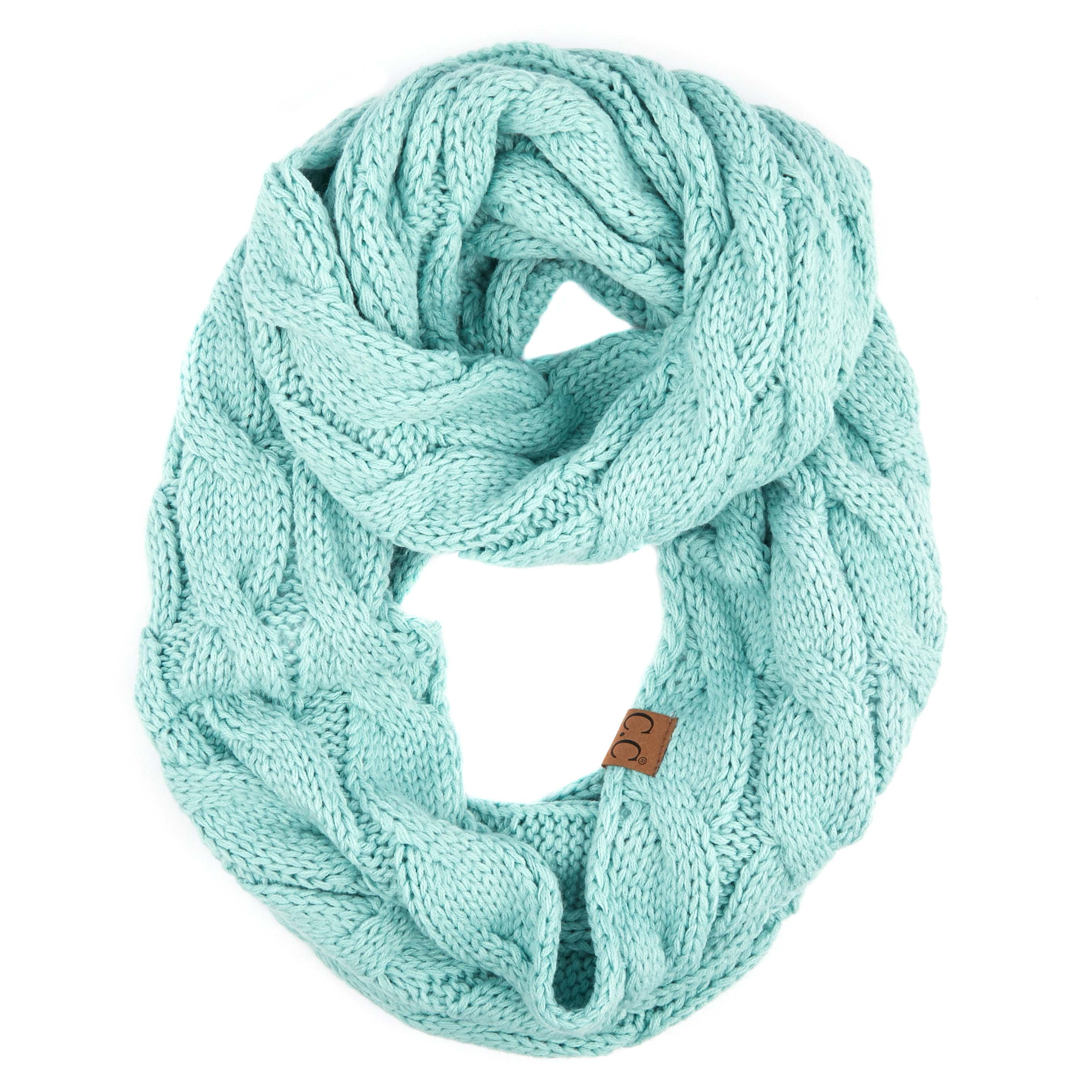 CC Scarf Infinty Crochet Crafted, Fits Adult and Kids, Mint - Walmart.com