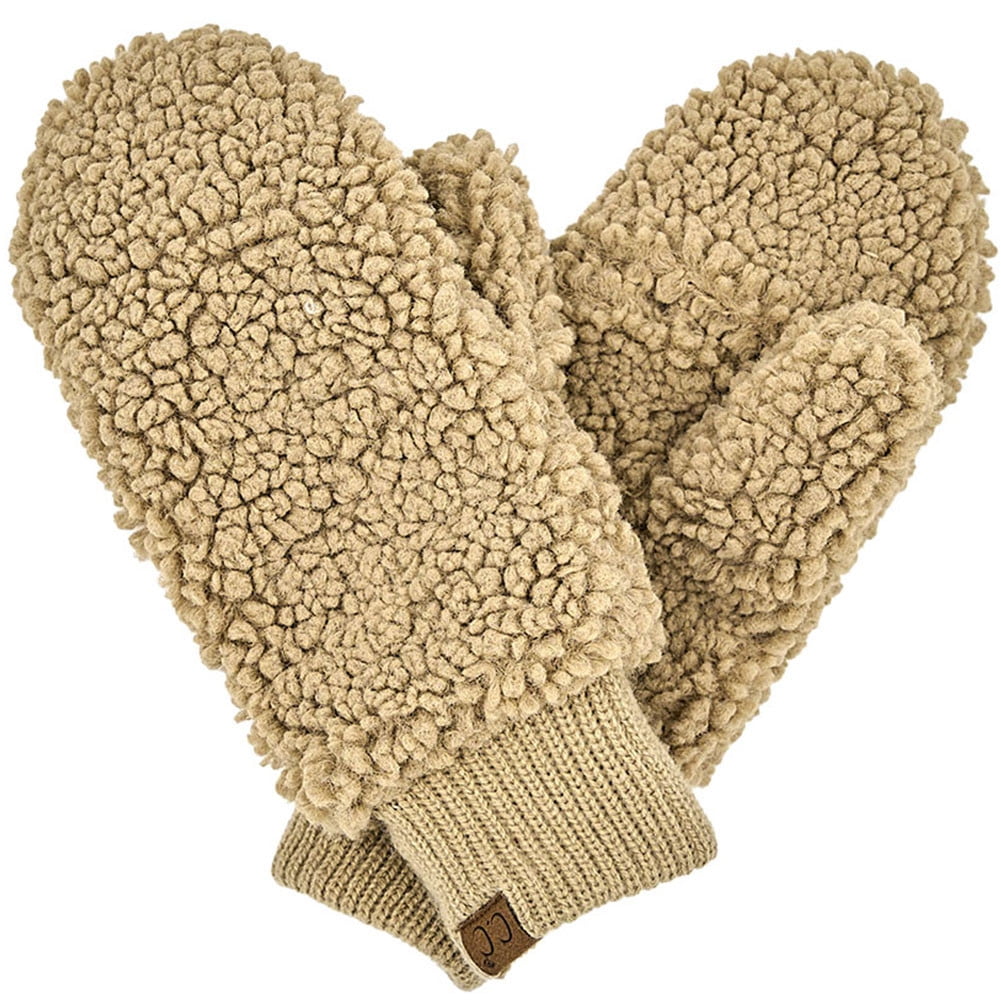 CC Soft Sherpa Accessible Mittens - Walmart.com