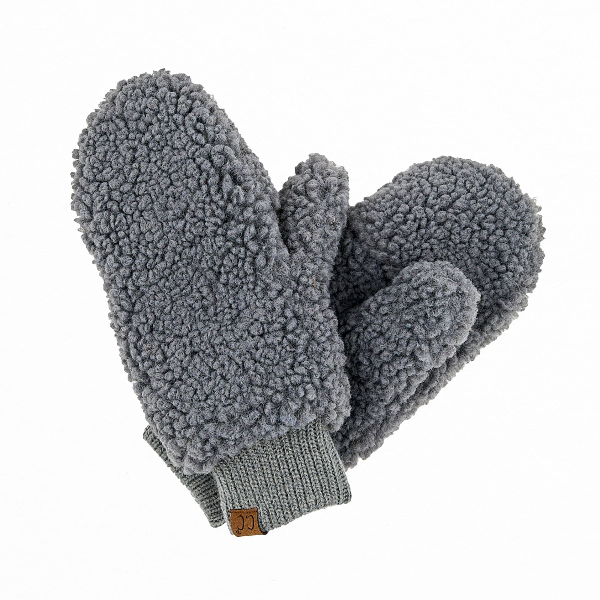 CC Soft Faux Fur Fuzzy Lined Flip Up Down Top Fingerless Mitten Gloves ...