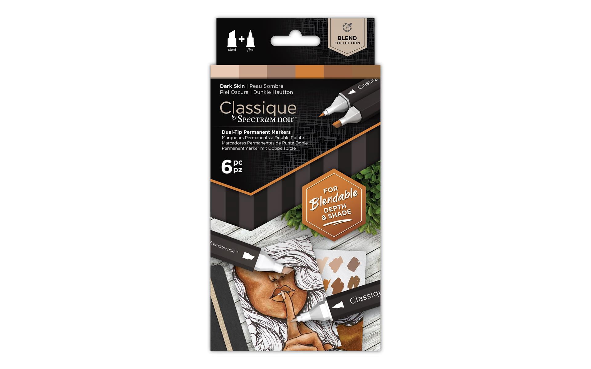 CC Spectrum Noir Classique Alcohol Markers 6pc Drk - Walmart.com