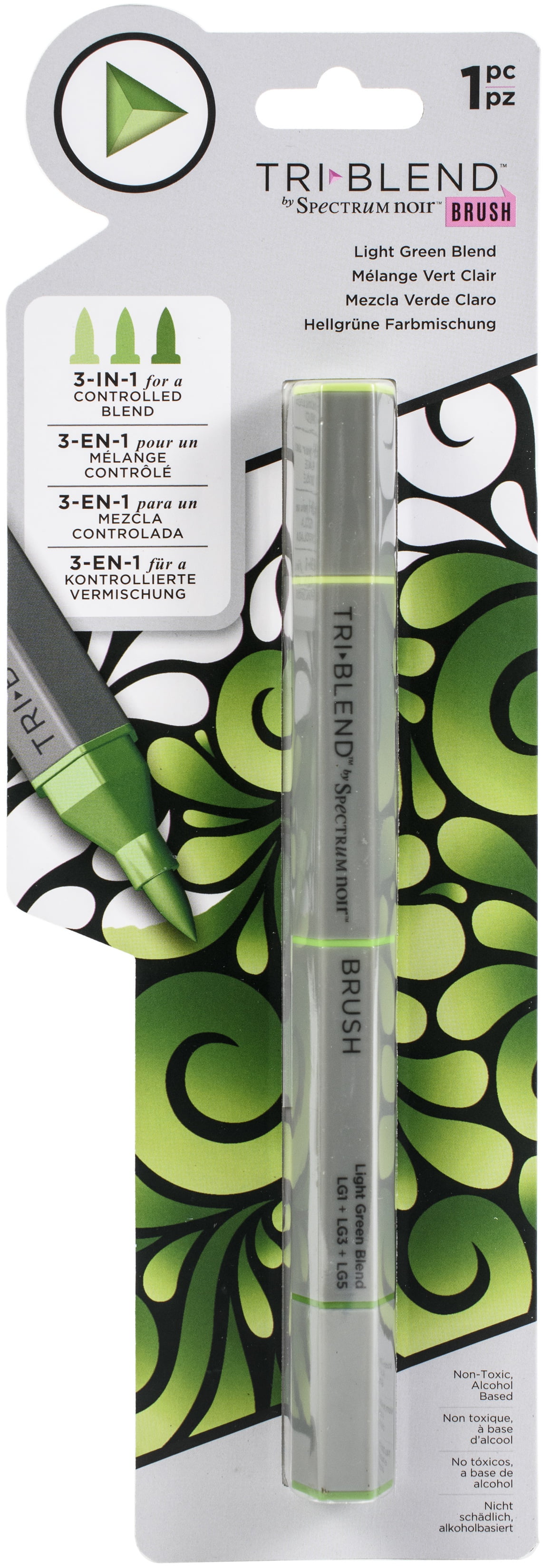 CC Spectrum Noir TriBlend Brush Marker Light Green - Walmart.com