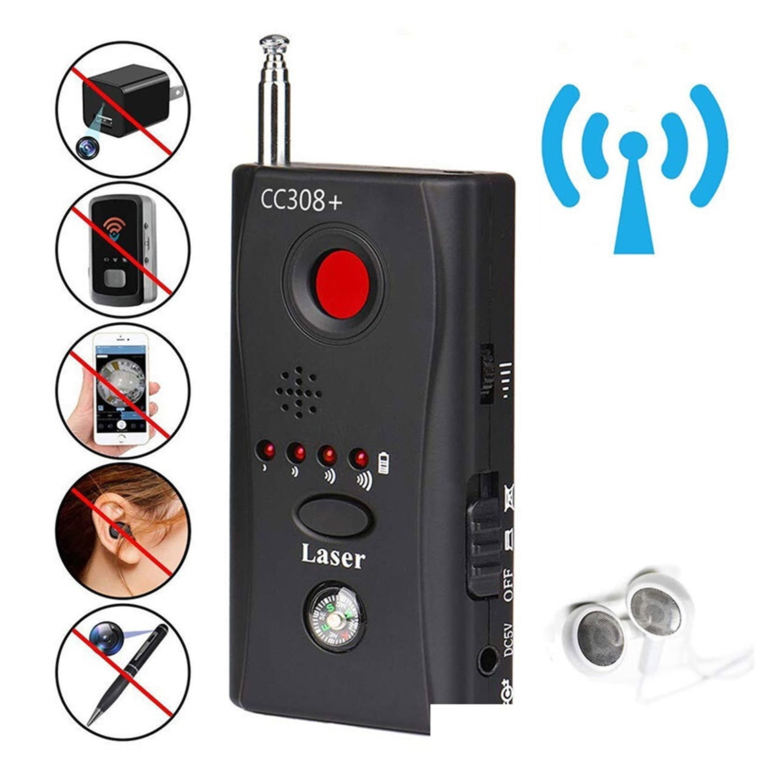 CC308+ Mini Anti Candid Camera Detector Anti-Spy Hidden Camera Signal ...
