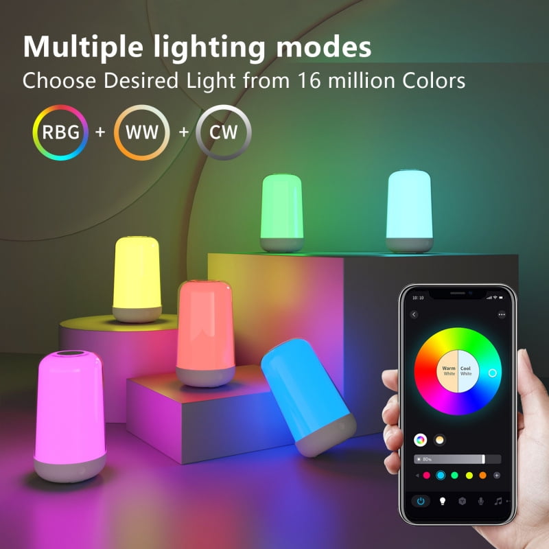 CC8 Aa1 Smart Bluetooth Dimming Color Adjustable Touch Control Night ...