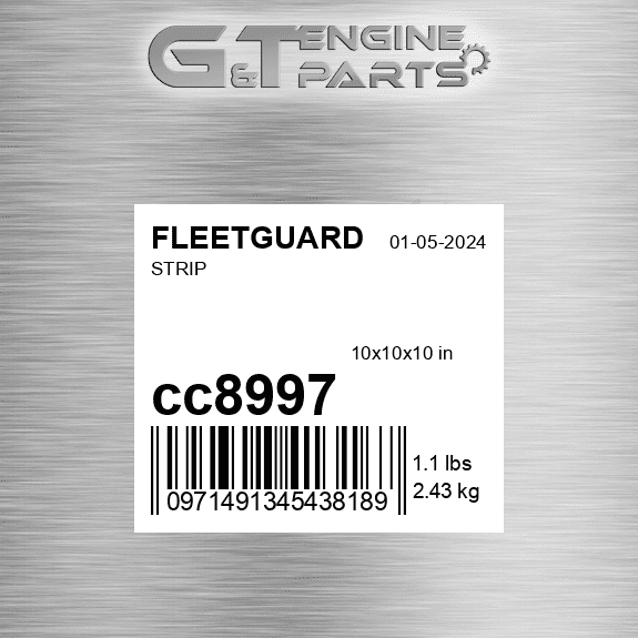 CC8997 STRIP fits FLEETGUARD (New OEM) - Walmart.com
