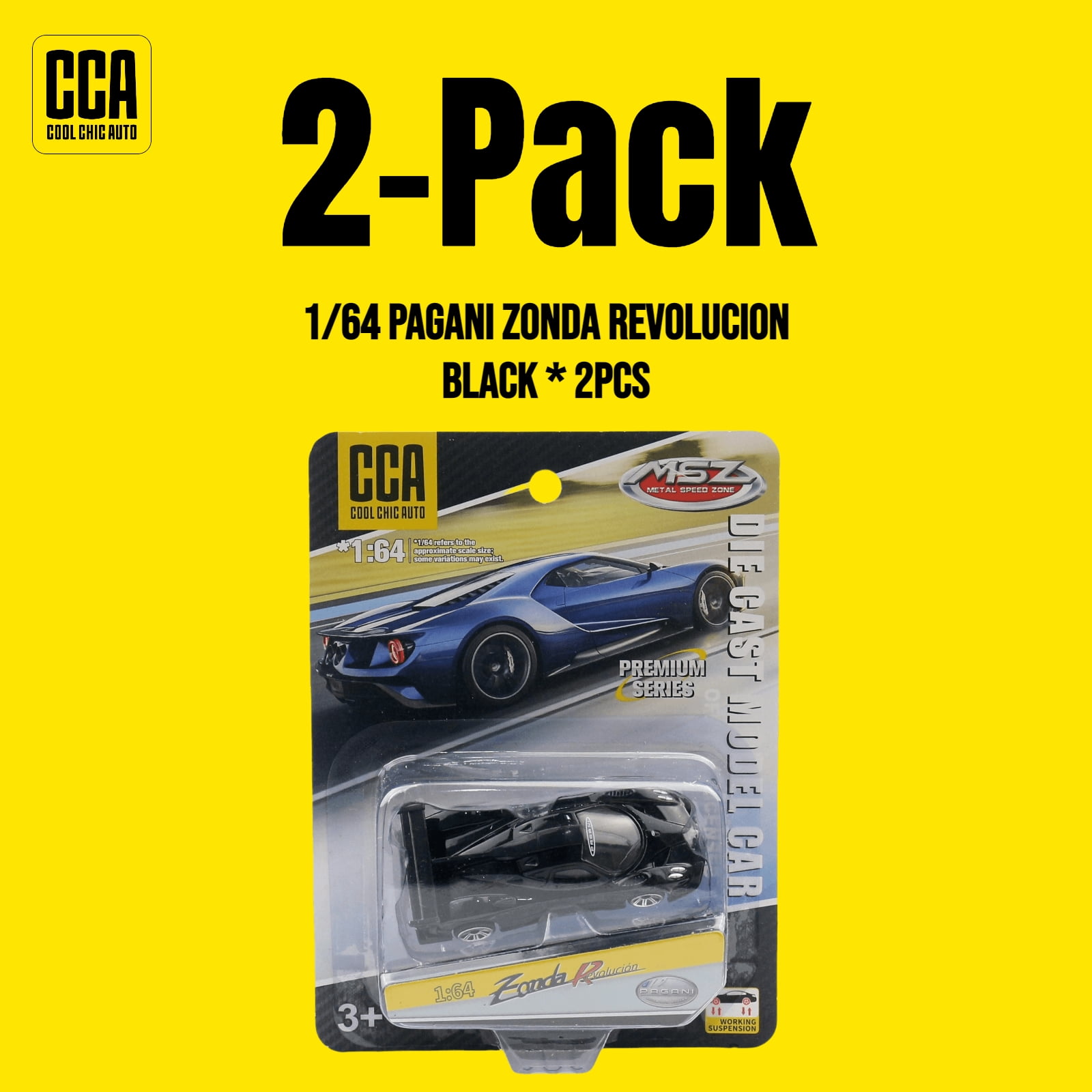 CCA 1/64 Series Pagani Zonda Revolucion Racing Toy Car Model Diecast ...