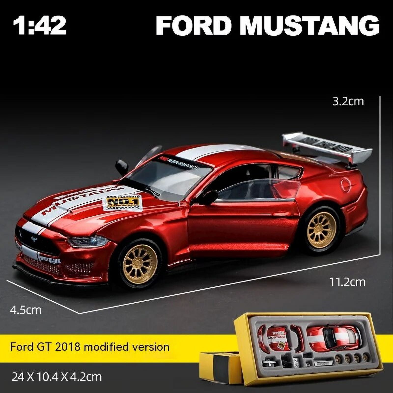 CCA DIY Customizable 1:43 Scale Ford Mustang Alloy Car Model Kit ...