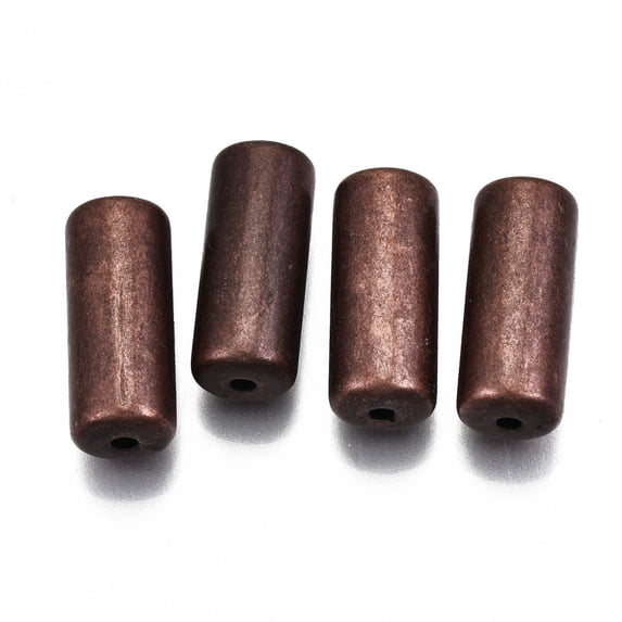 CCB Plastic Beads Column Red Copper 24.5x10.5mm Hole: 2.5mm about ...