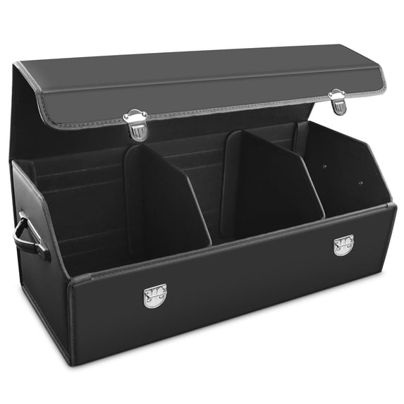 CCBASEBALL Car Trunk Organizer, Collapsible Leather Car Storage ...