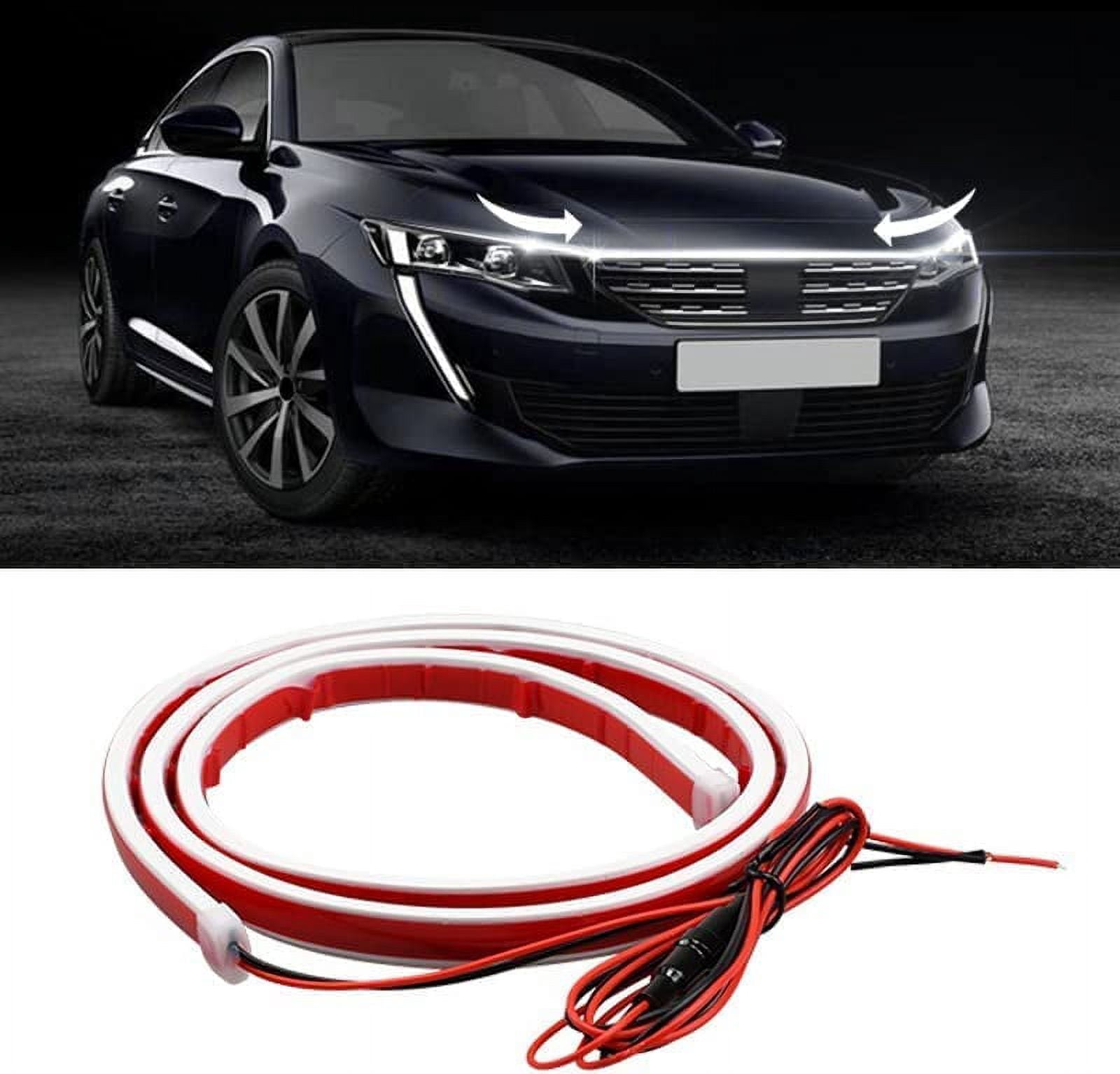 CCBASEBALL Exterior Car LED MMF7 Strip Lights Flexible Car Hood Light ...
