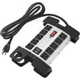 CCCEI Heavy Duty Power Strip with USB Ports, Garage 10 Outlets Surge ...