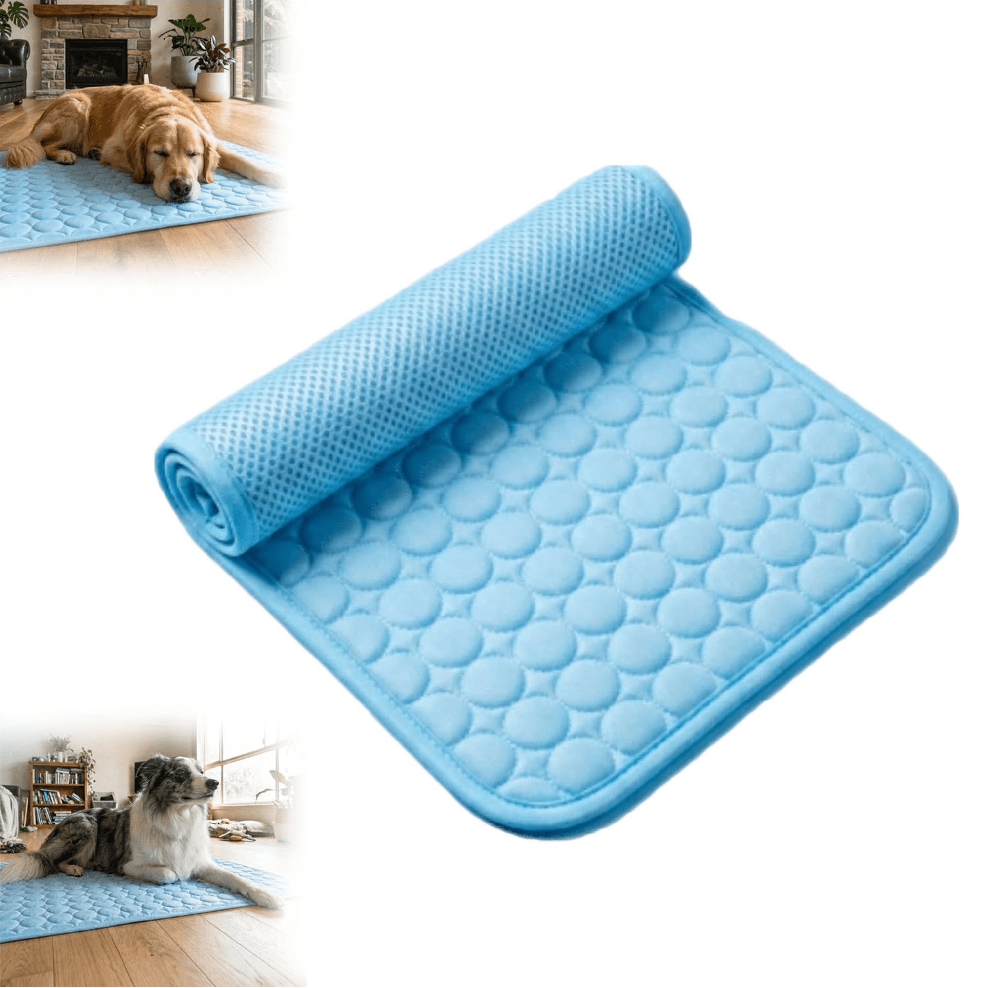 CCCHCY Icynap Dog Mat, Self-Cooling Pet Mat, Washable Portable Coolings ...