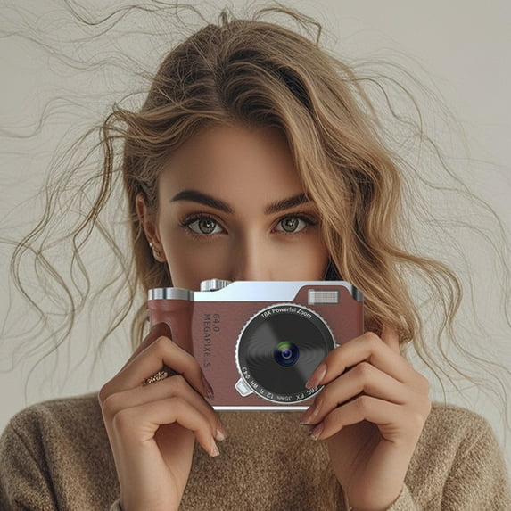 CCD High Definition Digital Camera 2.3" Screen 16X Autofocus Front Rear ...