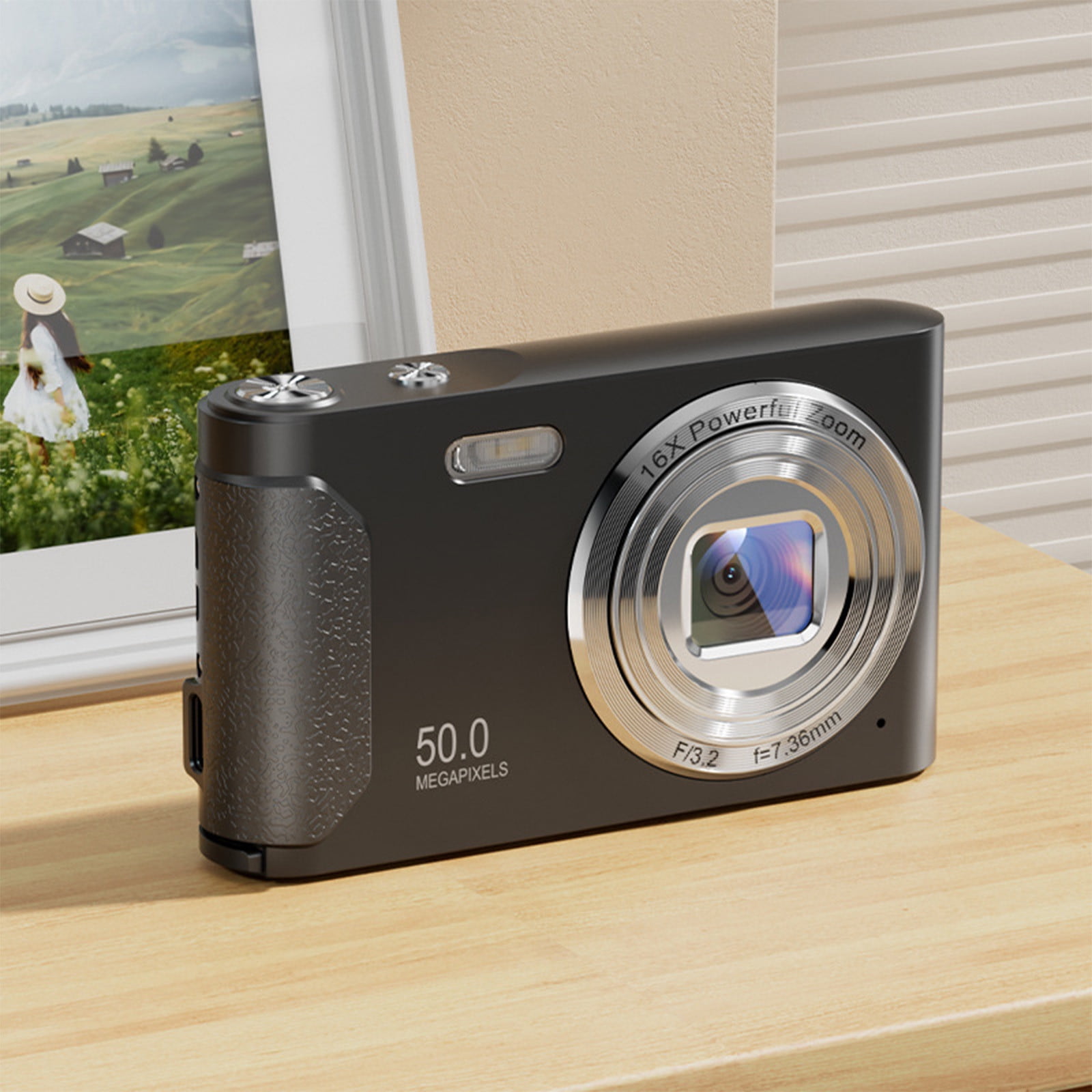 CCD High Definition Macro Digital Camera 16X Zooms 2.4 Inch Screen 800W ...