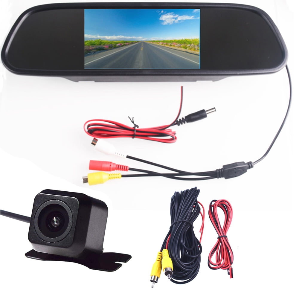 CCD LED rearview camera, 5-inch TFT parking monitor, and 2RCA video input - Walmart.com