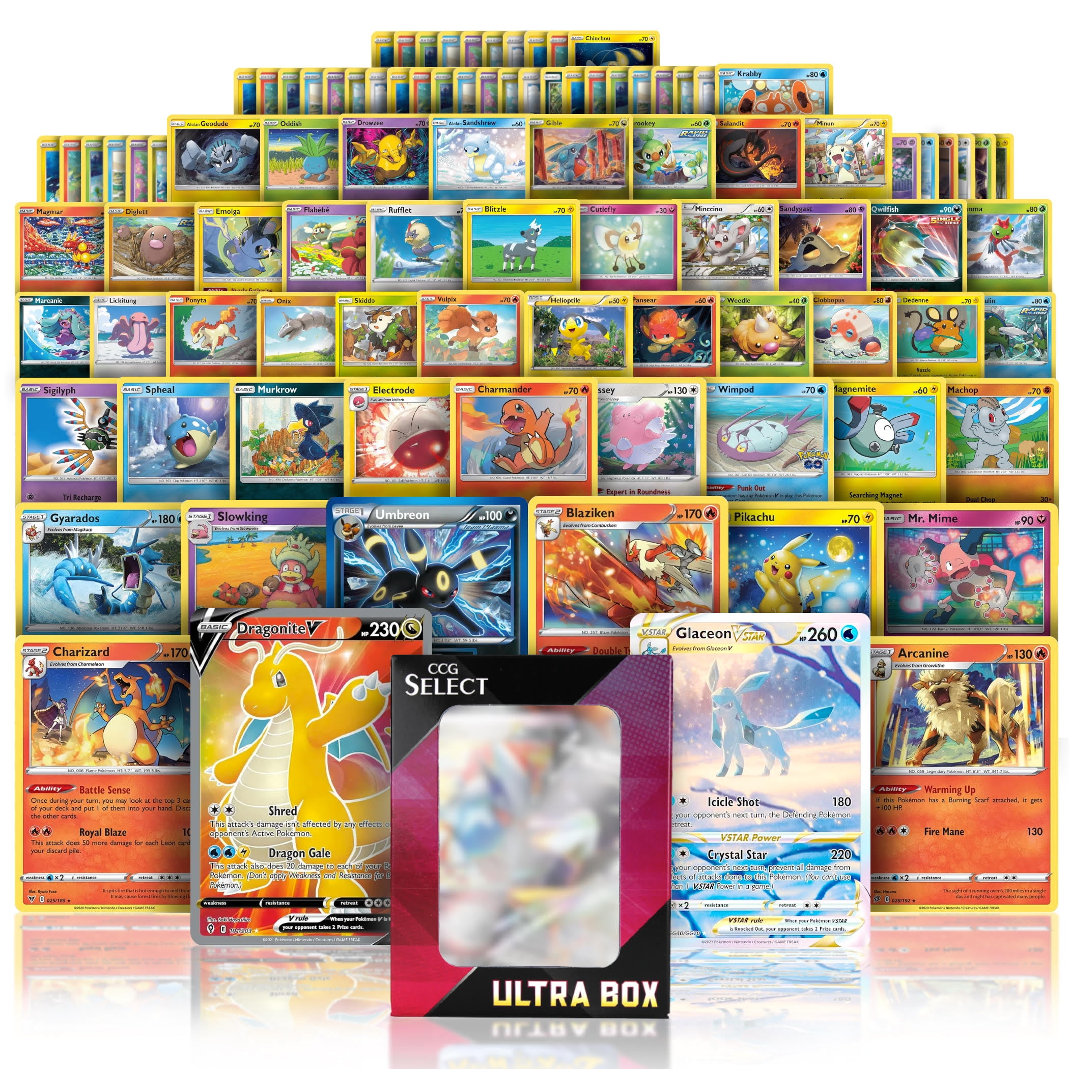 Ultra Box | 100 Cards | 2 Guaranteed Ultra Rares | Plus 8 Holos or Rare ...